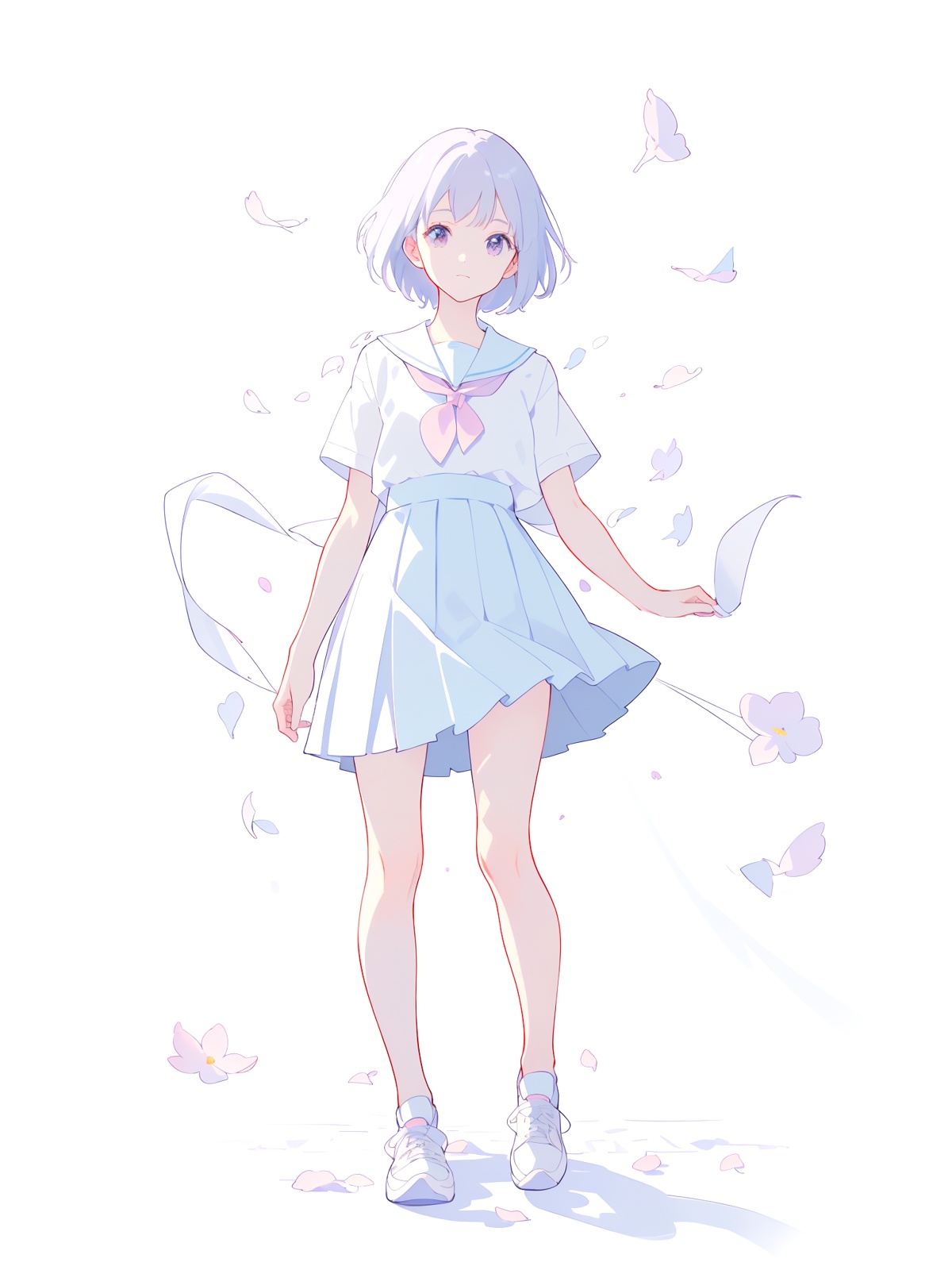 Crisp and juicy apple slices Girl | chichi-pui（ちちぷい）AIイラスト専用の投稿＆生成サイト