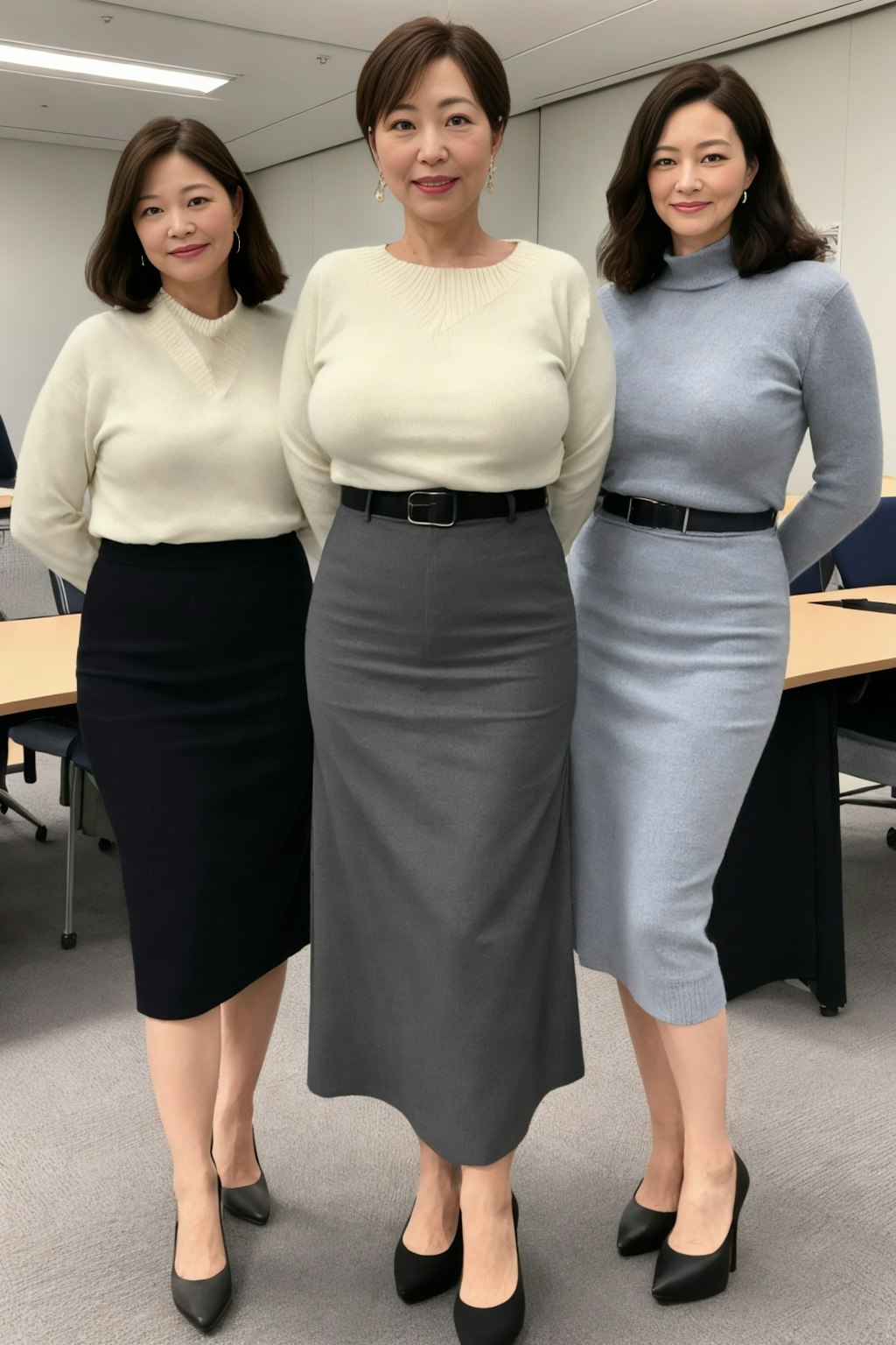 Ai政治家熟女 垂れ乳ニット編1 Chichi Pui(ちちぷい)aiグラビア・aiフォト専用の投稿サイト