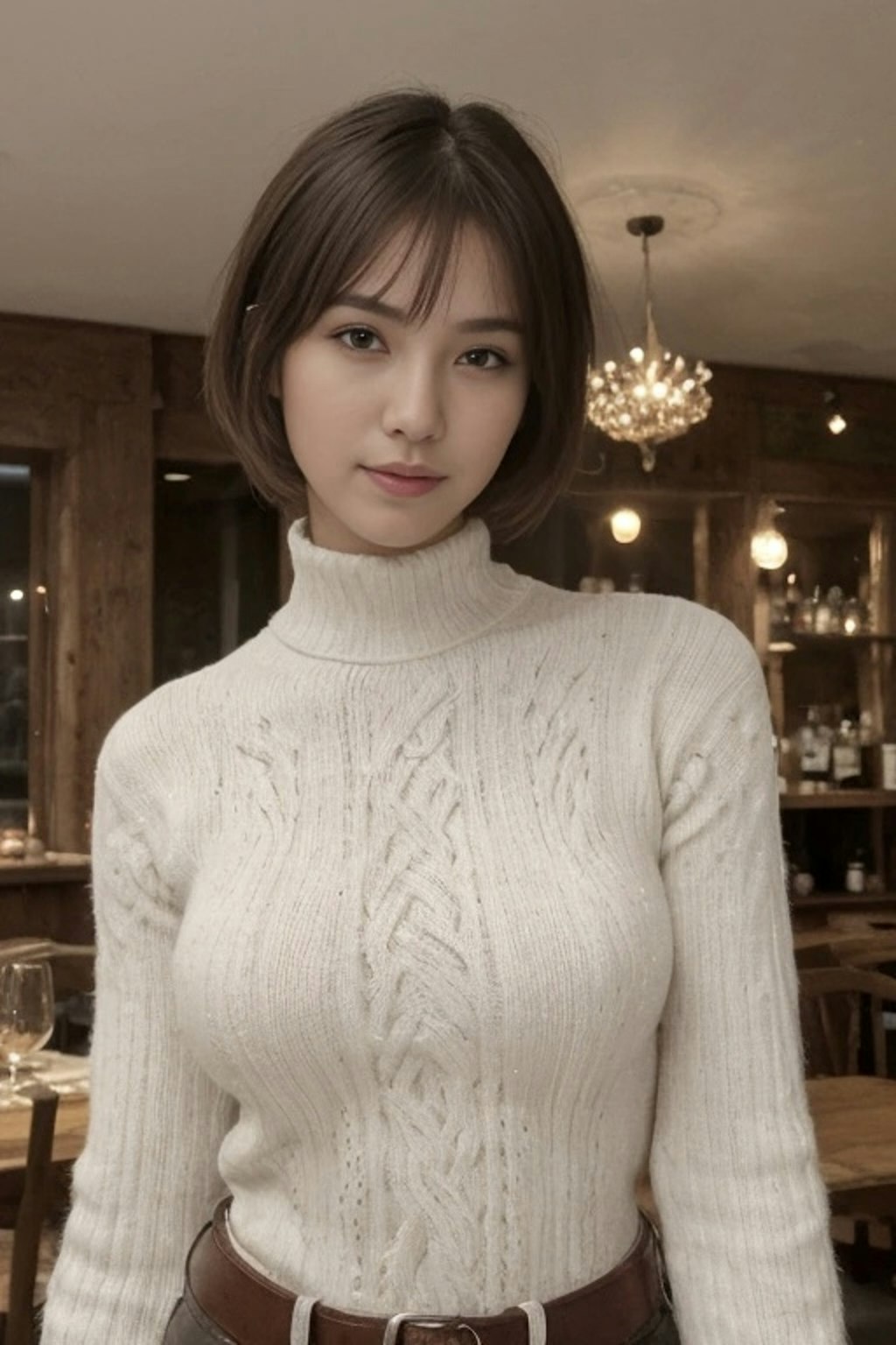 巨乳ニット女子とデート Chichi Pui(ちちぷい)aiグラビア・aiフォト専用の投稿&生成サイト