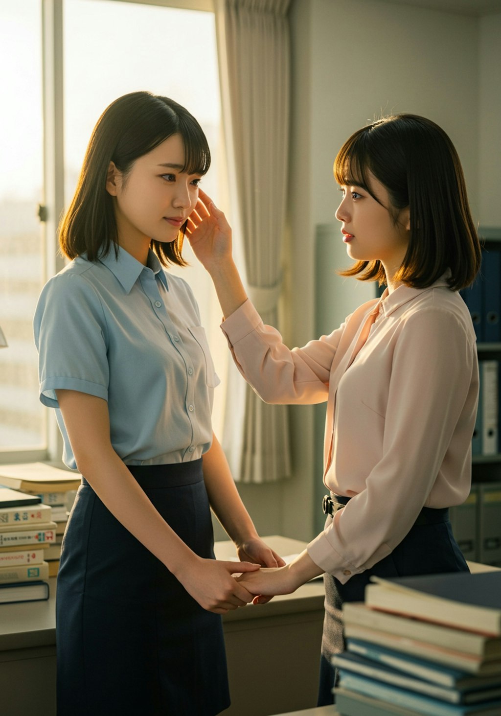 慰める教師 | chichi-pui（ちちぷい）AIグラビア・AIフォト専用の投稿＆生成サイト