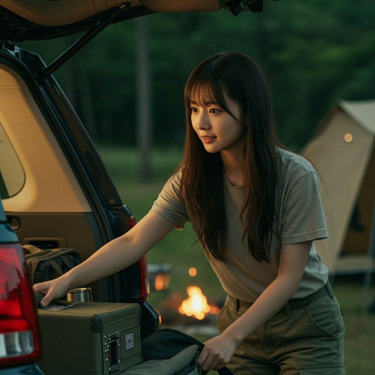 ソロキャンプ | chichi-pui（ちちぷい）AIグラビア・AIフォト専用の投稿＆生成サイト