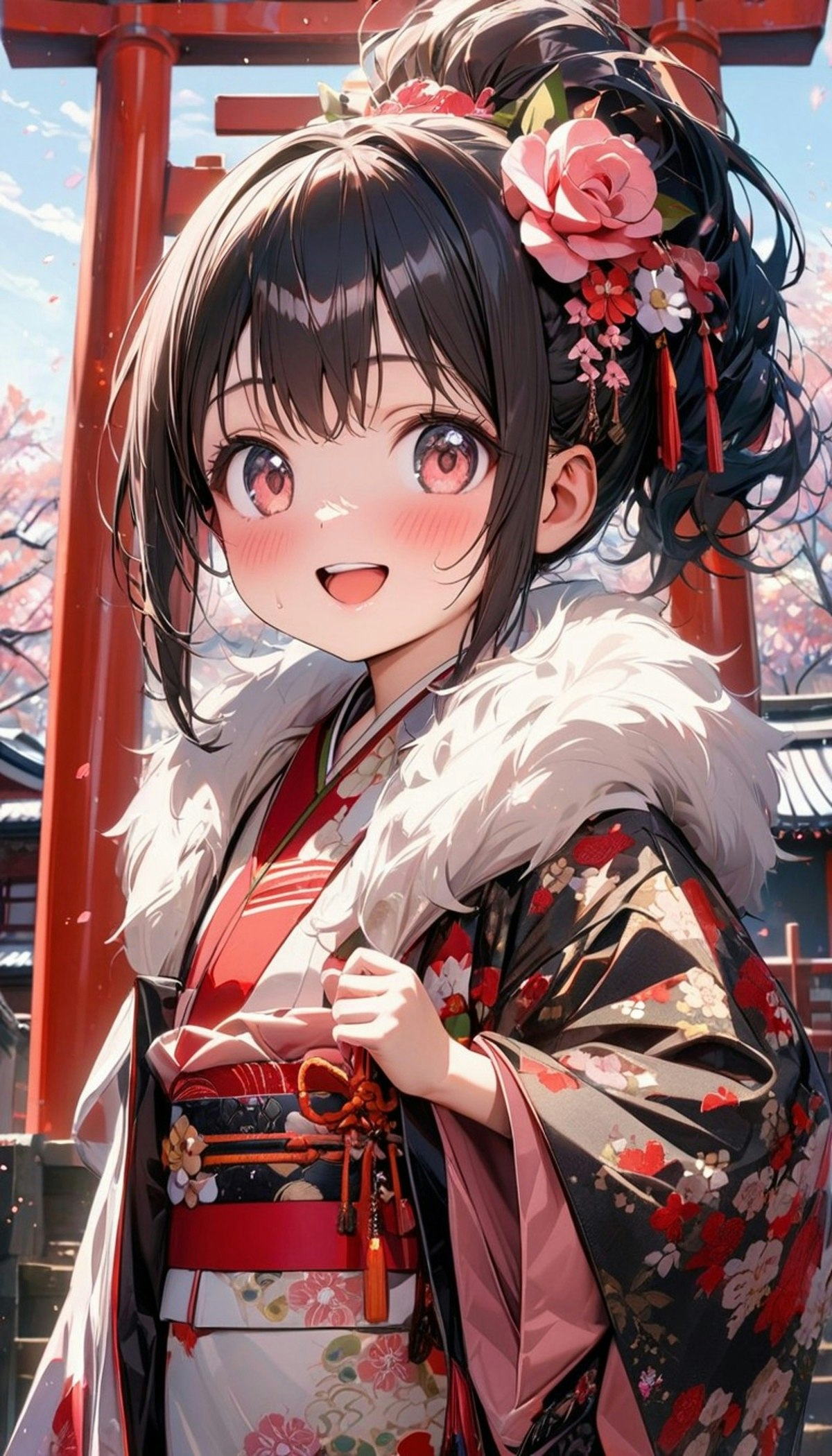 loli-chan with black hair 14 黒髪のロリちゃん14 | chichi-pui（ちちぷい）AIイラスト専用の投稿＆生成サイト