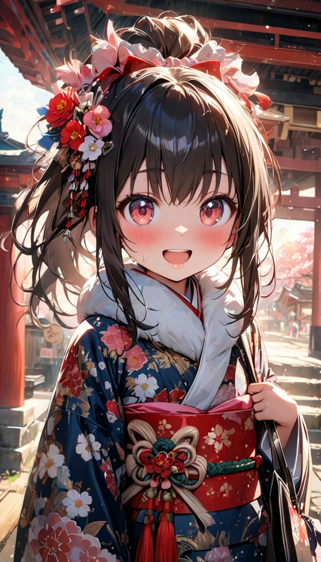 loli-chan with black hair 14 黒髪のロリちゃん14 | chichi-pui（ちちぷい）AIイラスト専用の投稿＆生成サイト