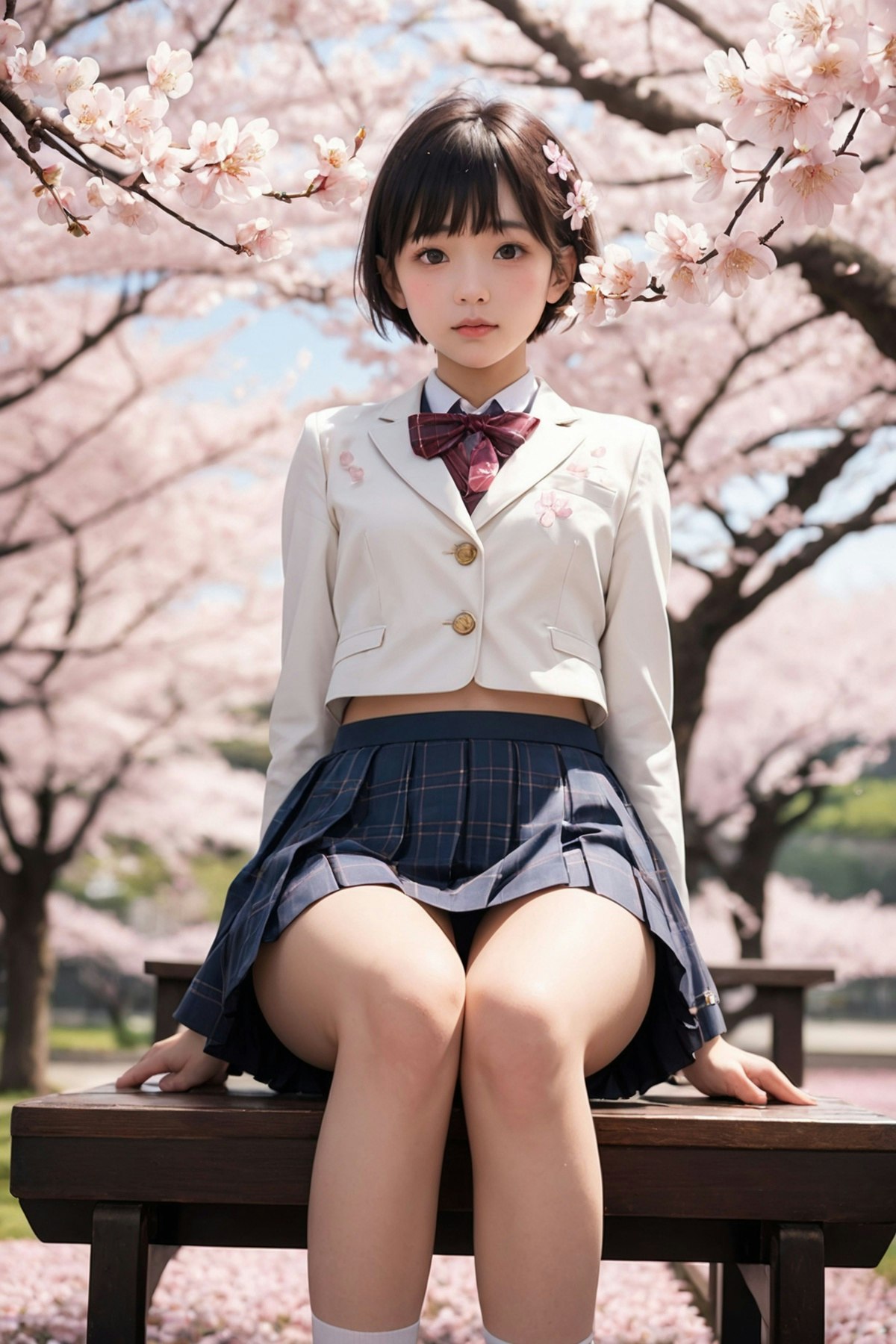 桜咲く情景 LV.ALL | chichi-pui（ちちぷい）AIグラビア・AIフォト専用の投稿＆生成サイト