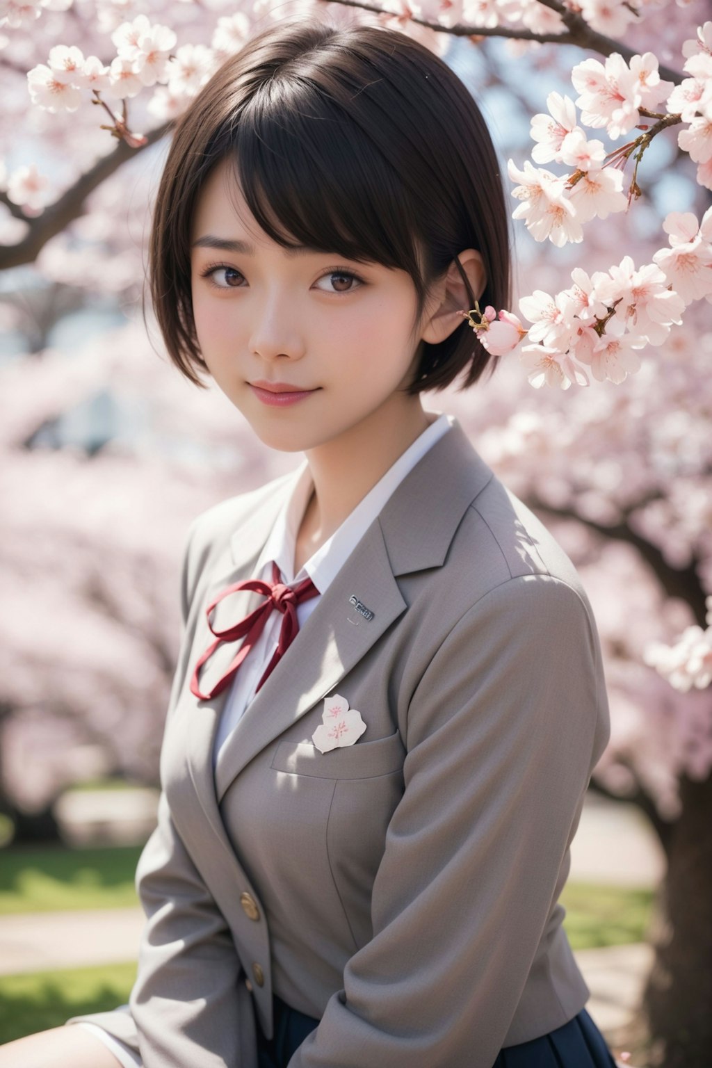 桜咲く情景 LV.ALL | chichi-pui（ちちぷい）AIグラビア・AIフォト専用の投稿＆生成サイト