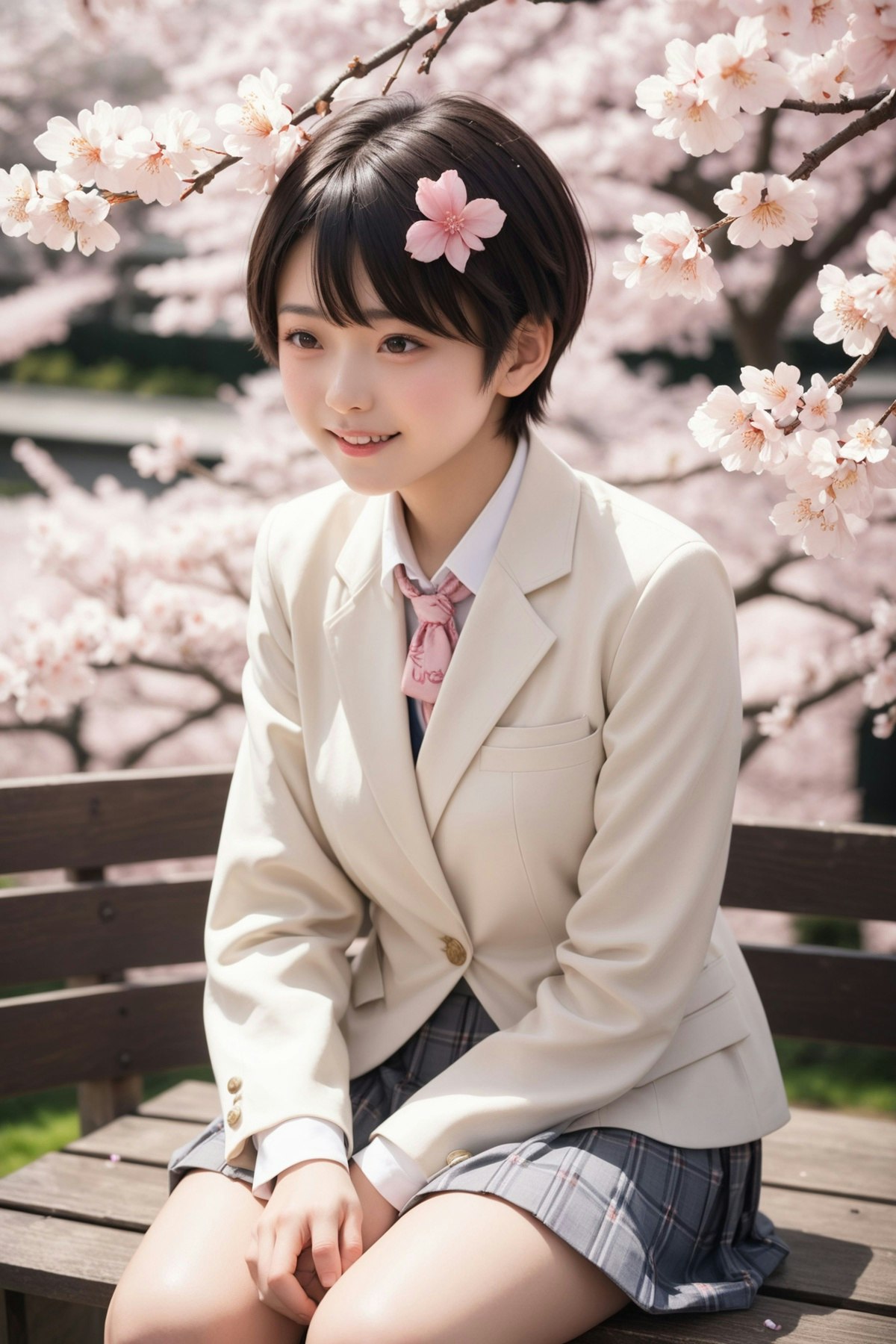 桜咲く情景 LV.ALL | chichi-pui（ちちぷい）AIグラビア・AIフォト専用の投稿＆生成サイト