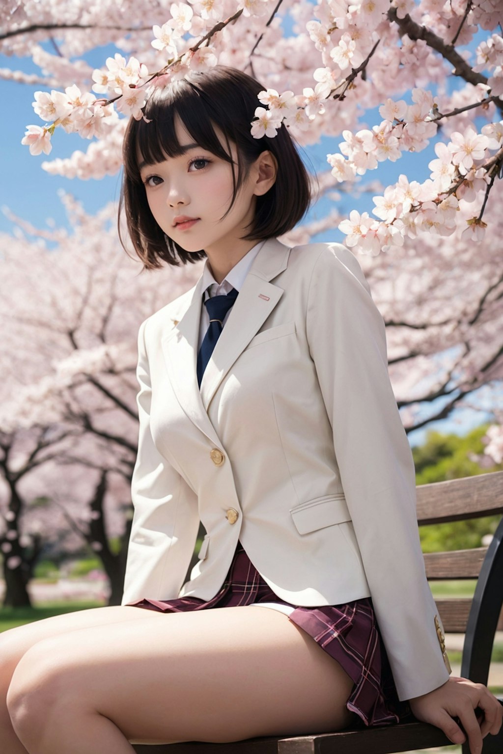 桜咲く情景 LV.ALL | chichi-pui（ちちぷい）AIグラビア・AIフォト専用の投稿＆生成サイト