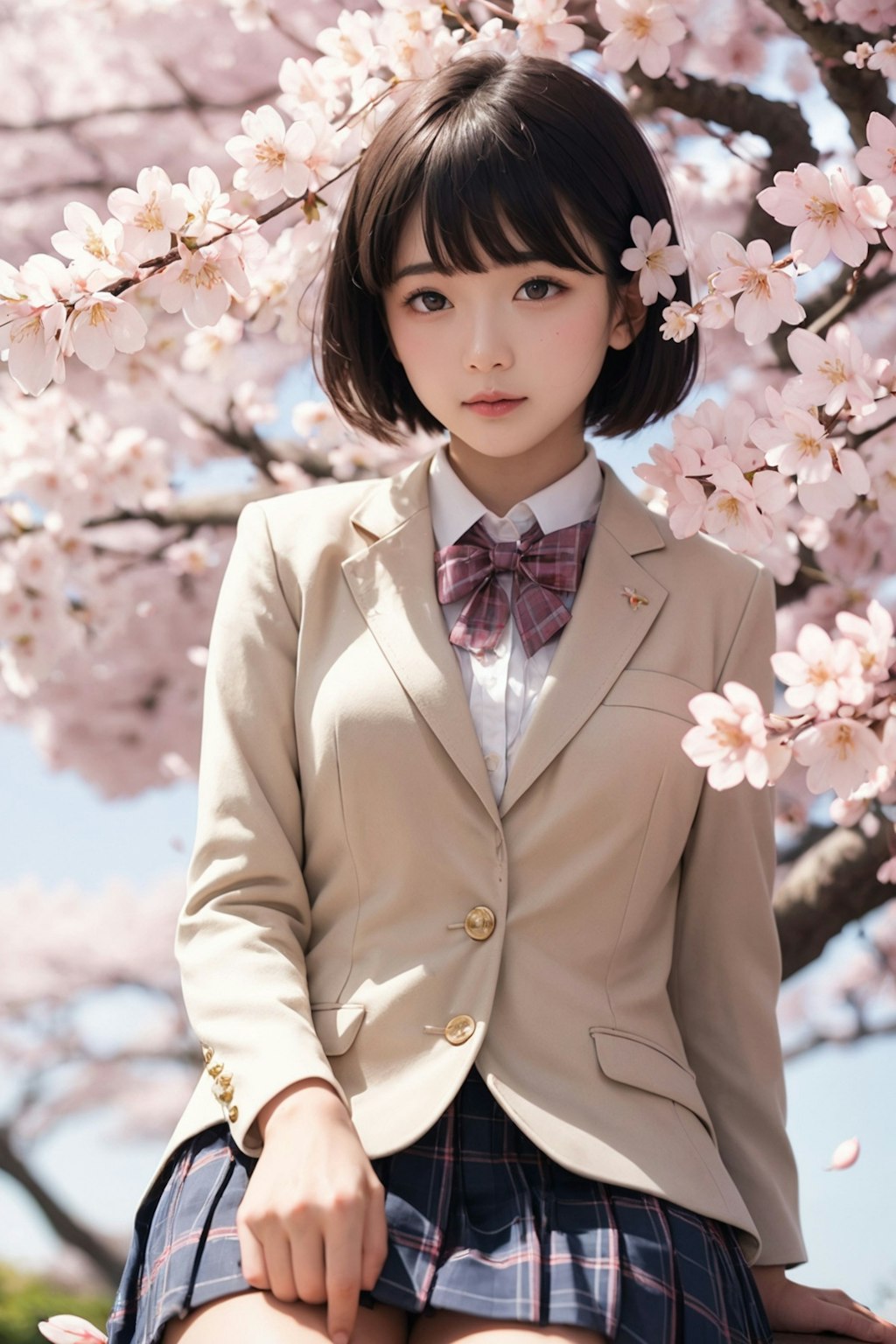 桜咲く情景 LV.ALL | chichi-pui（ちちぷい）AIグラビア・AIフォト専用の投稿＆生成サイト