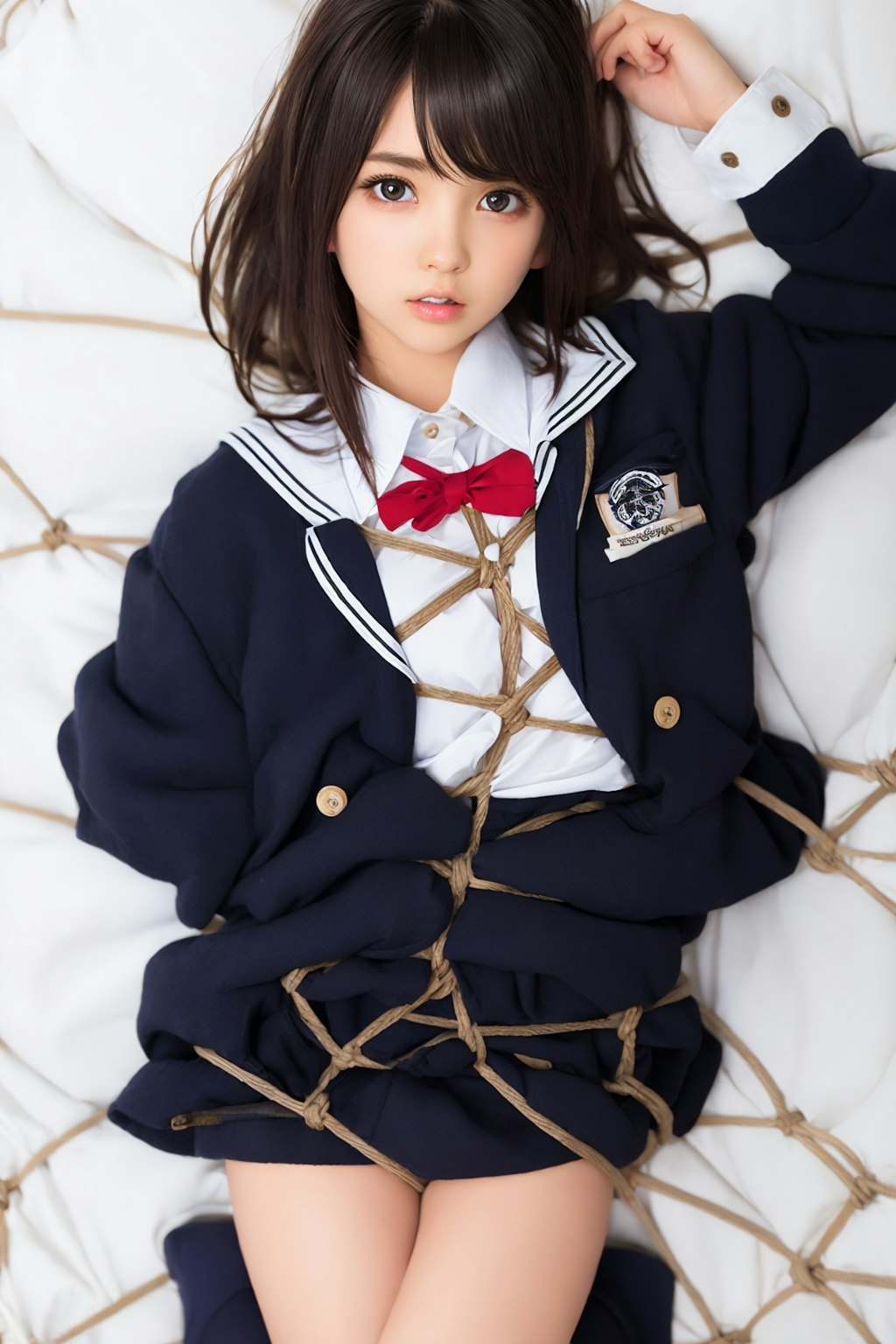 011 緊縛制服少女 Chichi Pui(ちちぷい)aiグラビア・aiフォト専用の投稿サイト