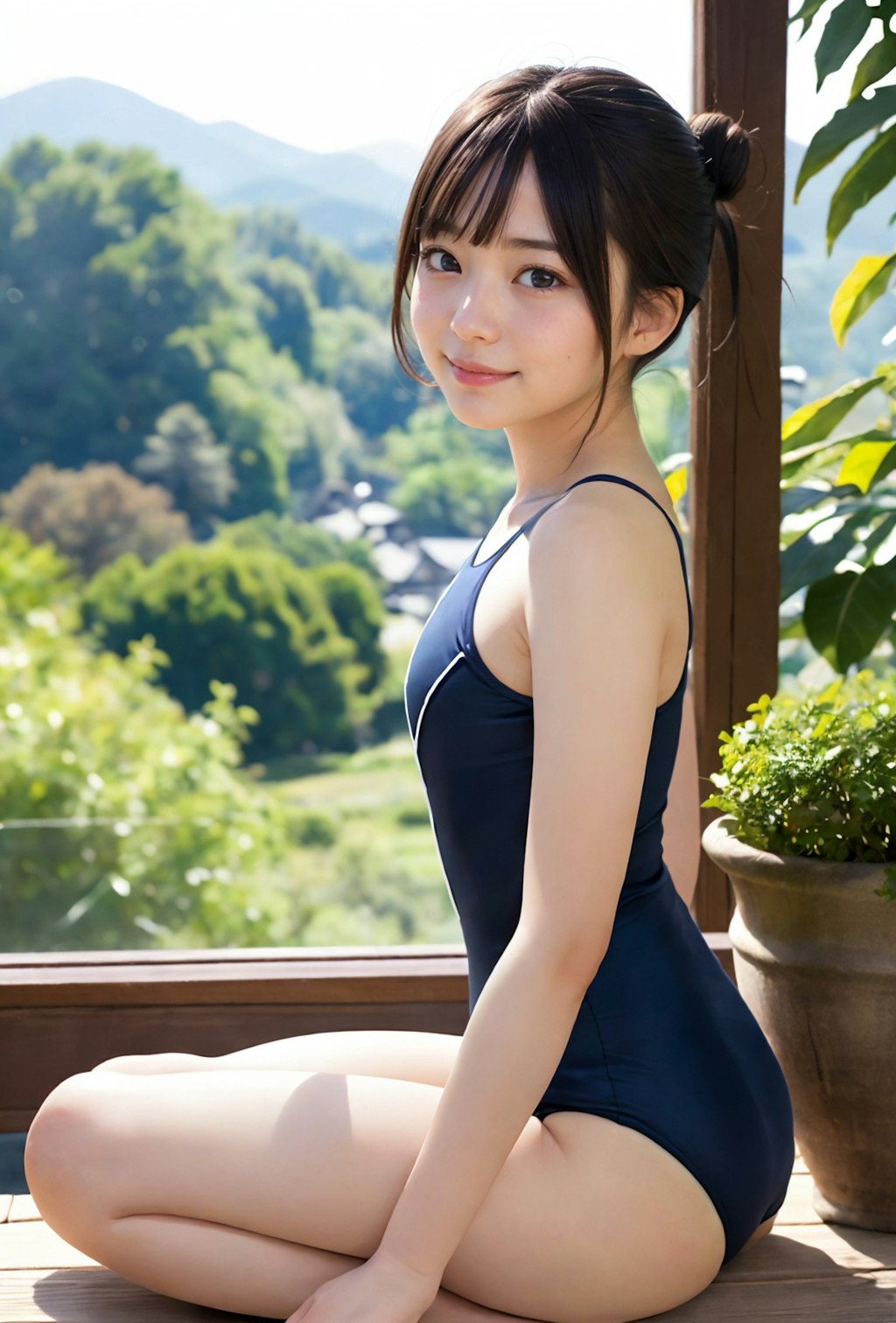 kk77紺白_250311 | chichi-pui（ちちぷい）AIグラビア・AIフォト専用の投稿＆生成サイト