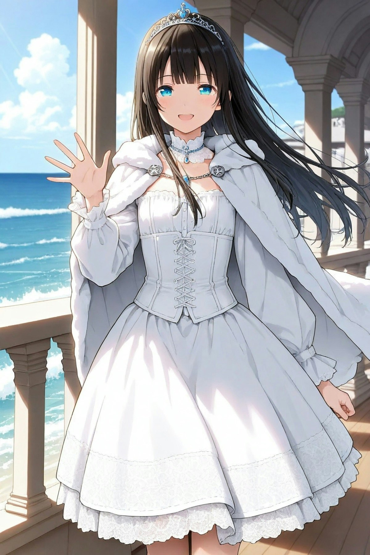 とりあえずいつもの姫を (CAPE) | chichi-pui（ちちぷい）AIイラスト専用の投稿＆生成サイト