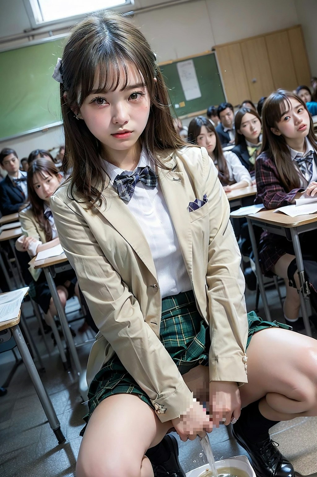 みんなの前で‥出ちゃった‥ Chichi Pui(ちちぷい)aiグラビア・aiフォト専用の投稿&生成サイト
