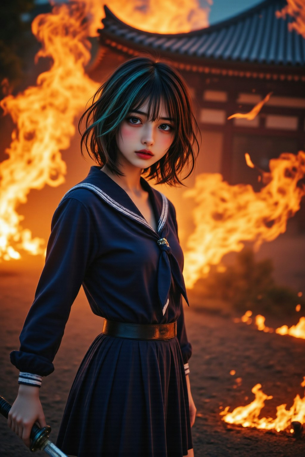 侍JK | ちちぷいAIイラスト