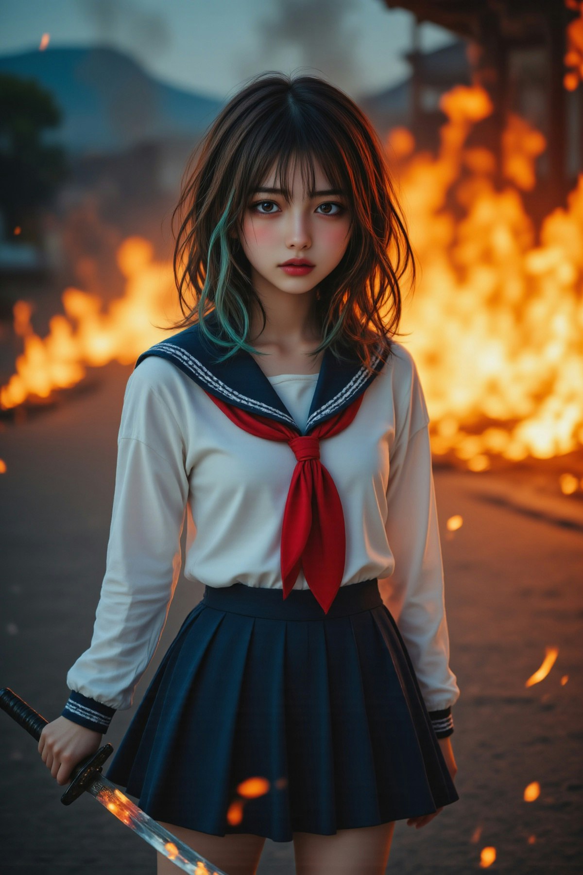 侍JK | ちちぷいAIイラスト