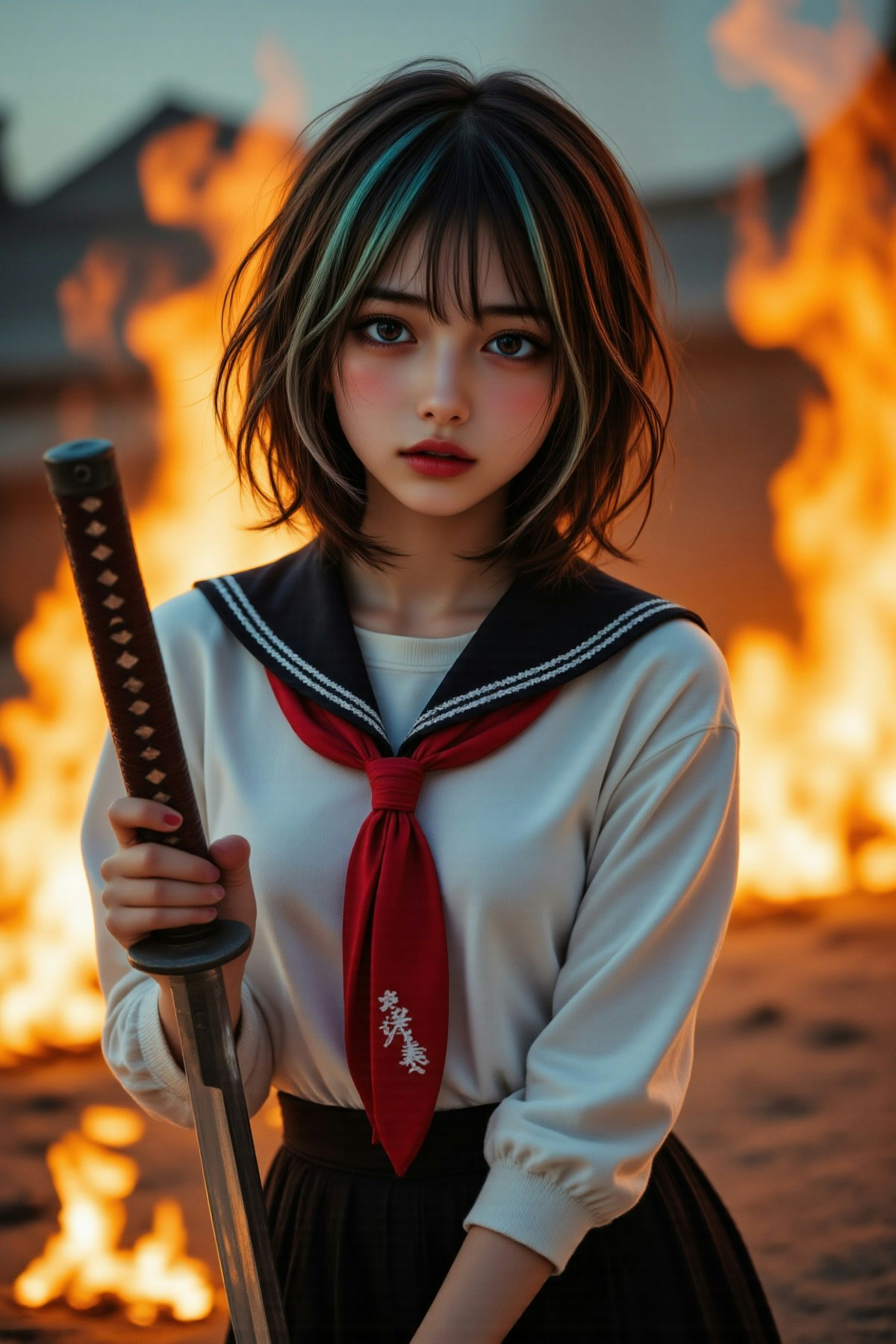 侍JK | ちちぷいAIイラスト