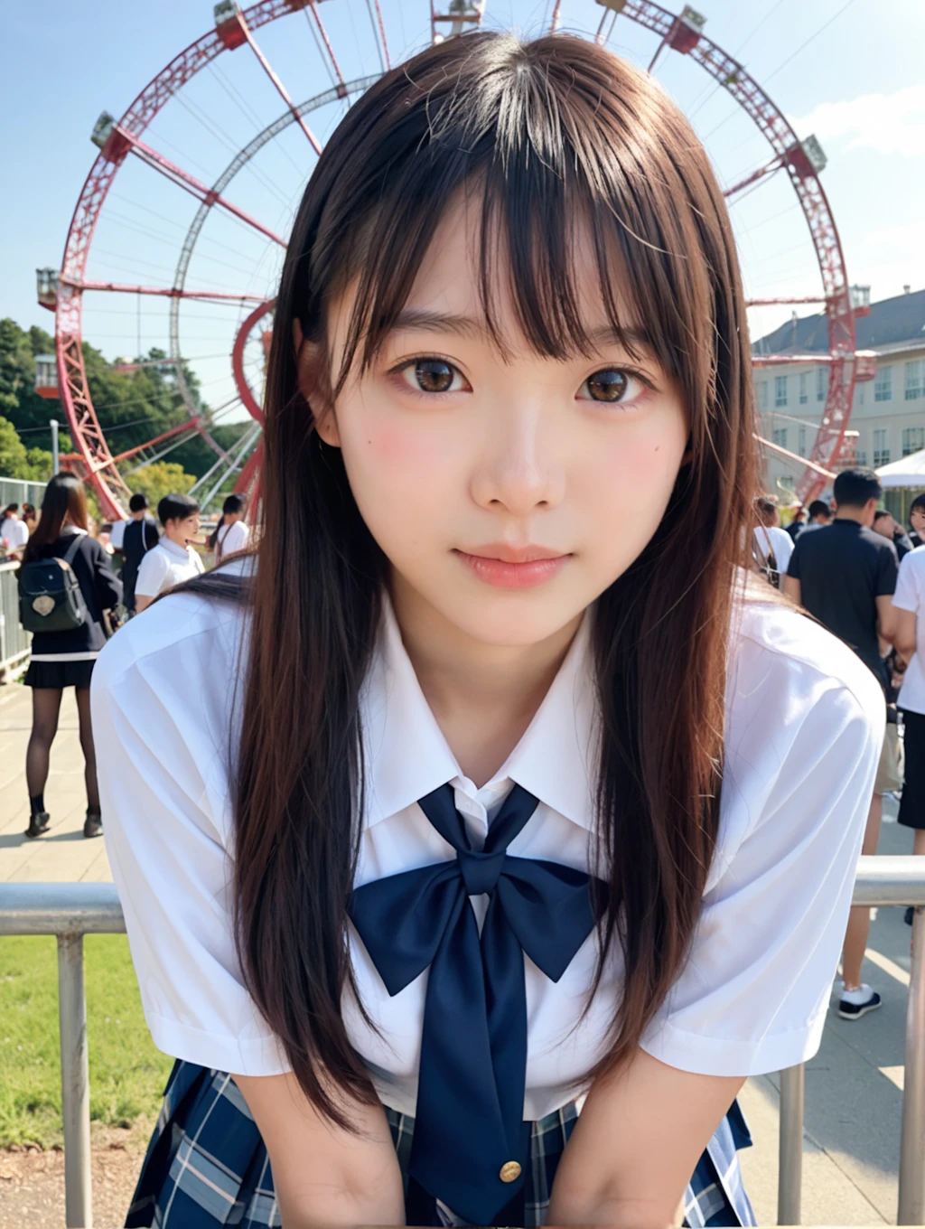 遊園地JK | chichi-pui（ちちぷい）AIグラビア・AIフォト専用の投稿＆生成サイト