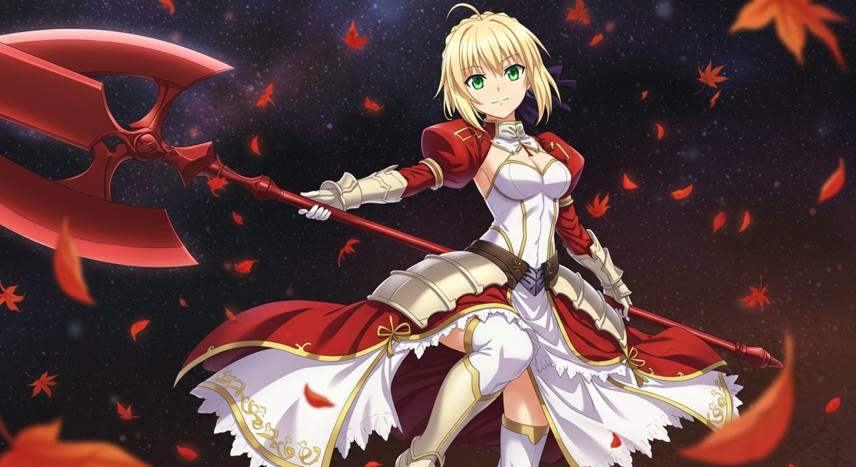 赤セイバーちゃん | ちちぷいAIイラスト