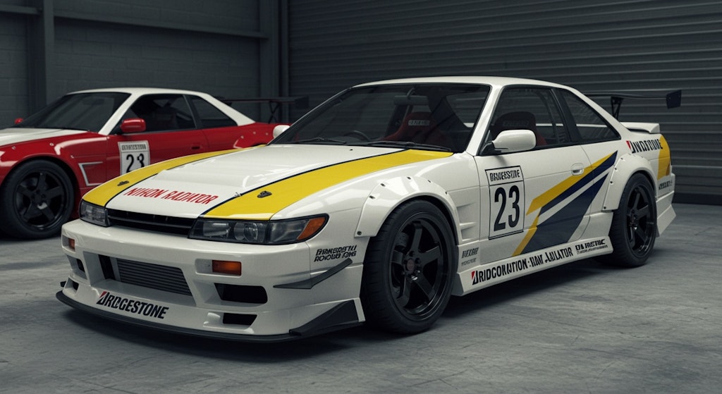 S13シルビアレーシングカー | chichi-pui（ちちぷい）AIグラビア・AIフォト専用の投稿＆生成サイト