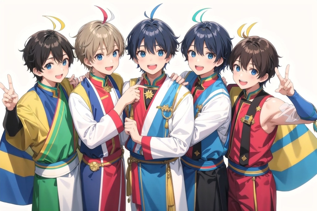 👨‍🎤Boys Idol Group🎤 | chichi-pui（ちちぷい）AIイラスト専用の投稿＆生成サイト