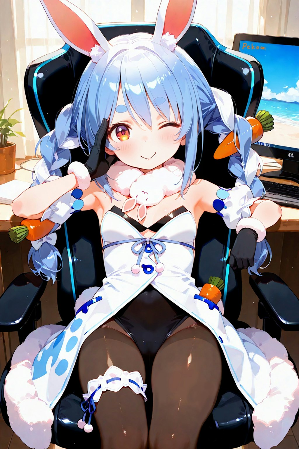 Vtuber ホロライブ3期生 【兎田ぺこら】 | chichi-pui（ちちぷい）AIイラスト専用の投稿＆生成サイト