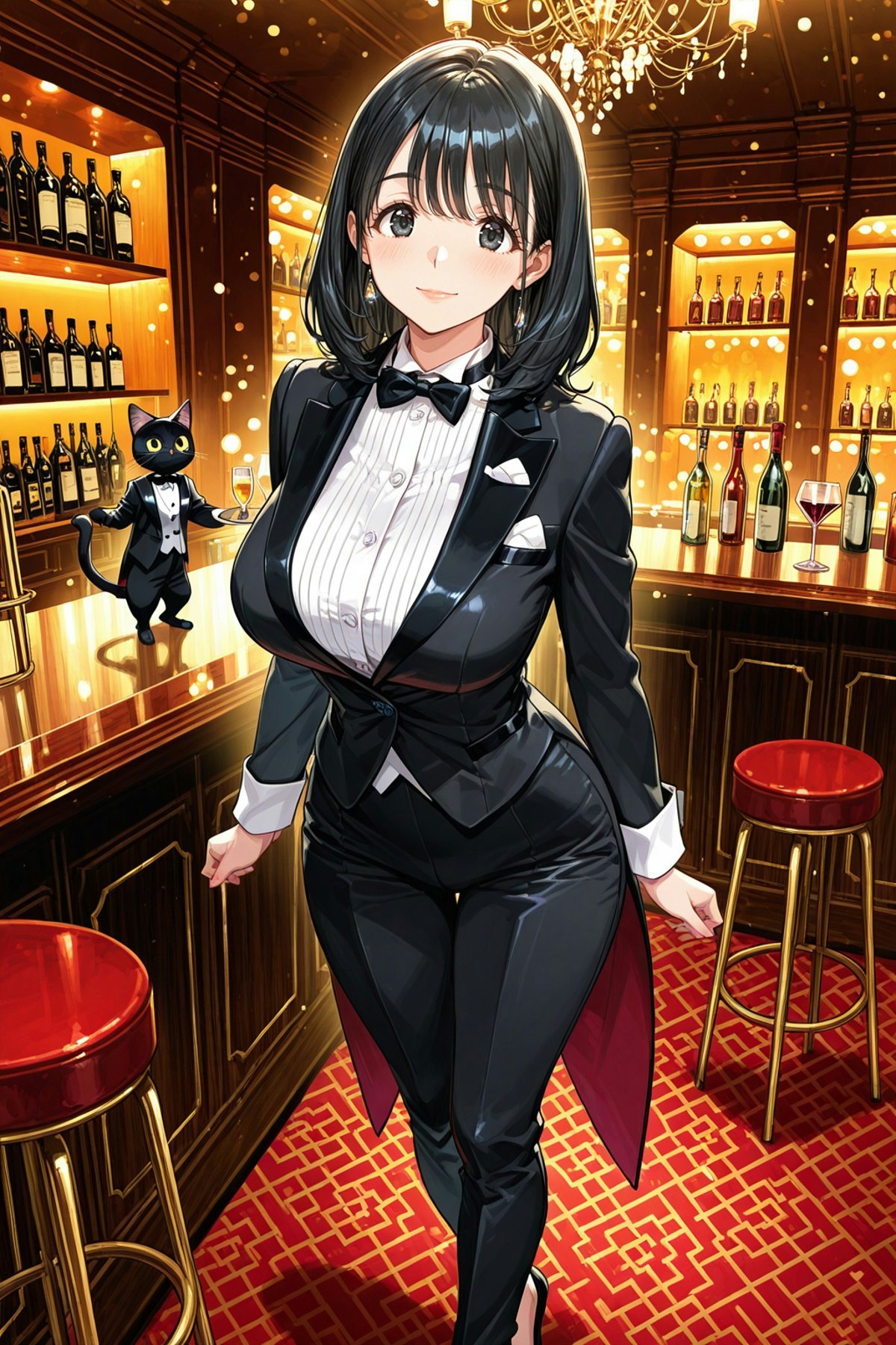 Bar Cat | chichi-pui（ちちぷい）AIイラスト専用の投稿＆生成サイト