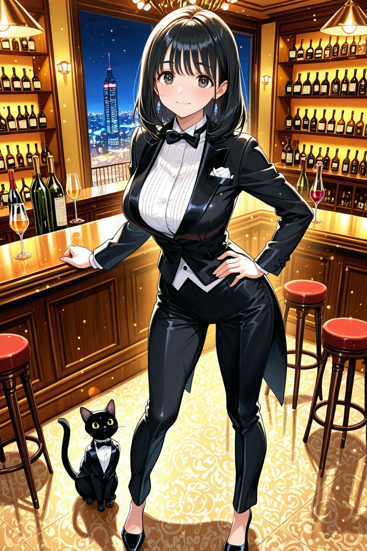 Bar Cat | chichi-pui（ちちぷい）AIイラスト専用の投稿＆生成サイト