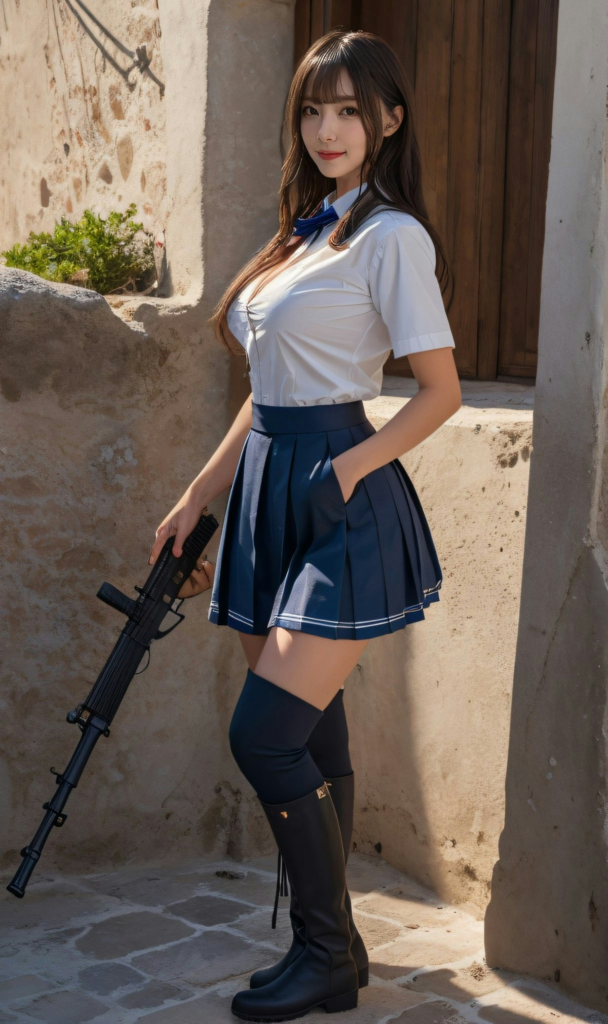 JK戦士 | ちちぷいAIイラスト