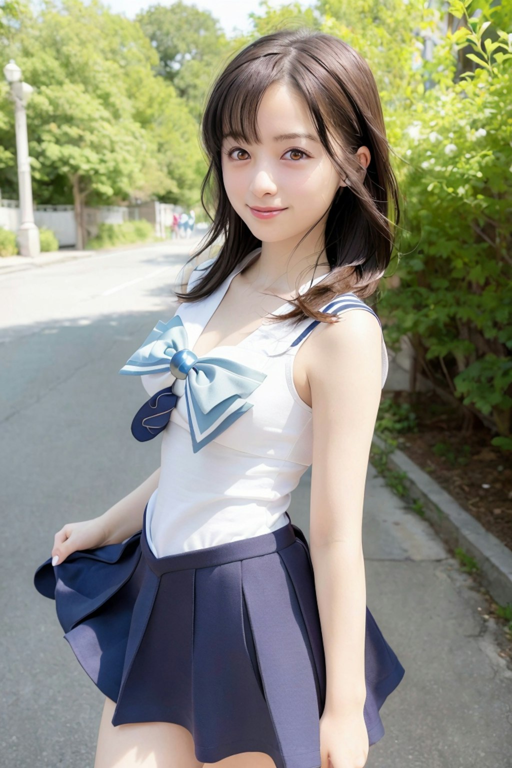 セーラー服? Chichi Pui(ちちぷい)aiグラビア・aiフォト専用の投稿&生成サイト