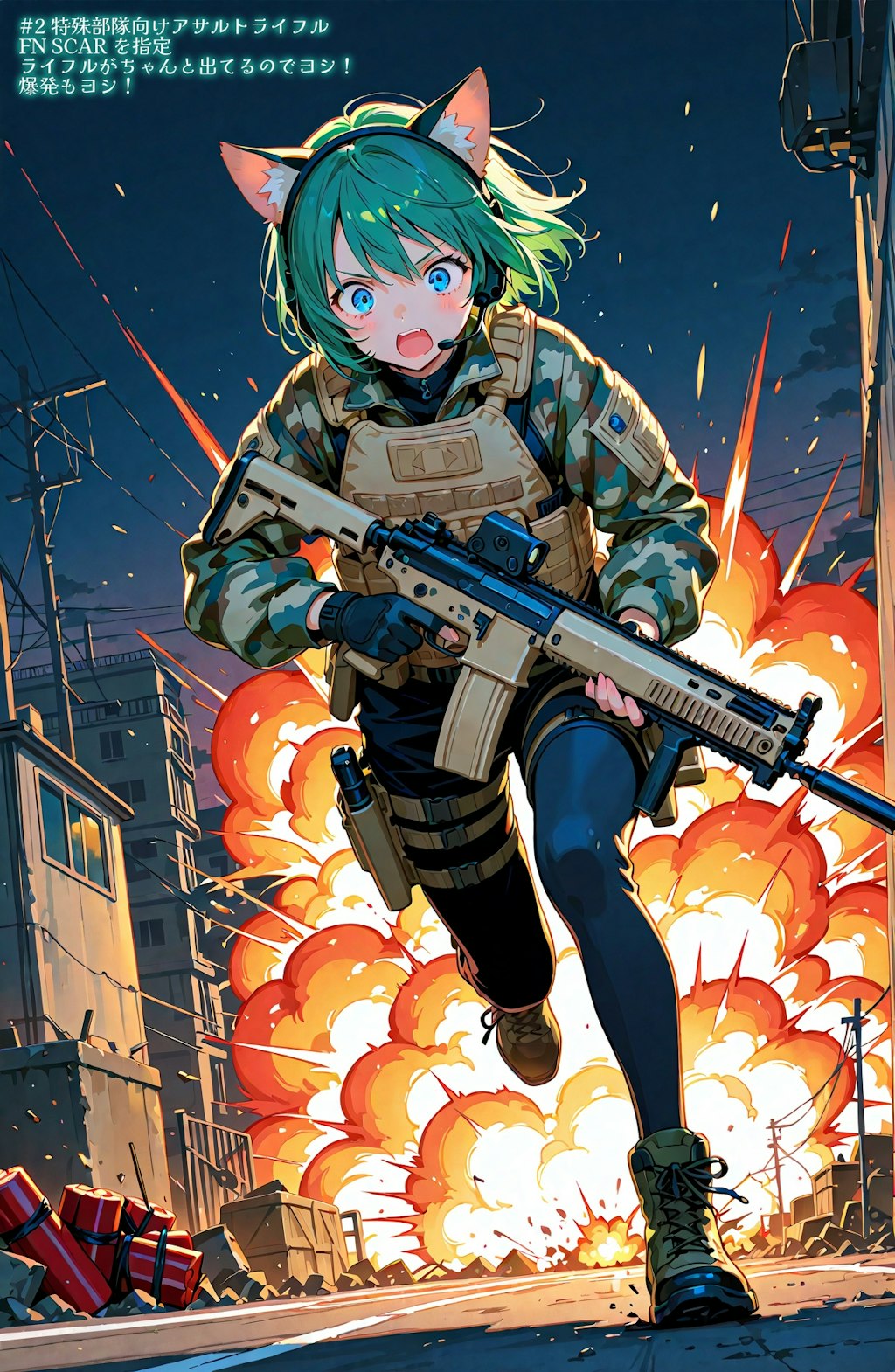 緊急退避 (PDW系チャレンジ7枚) | chichi-pui（ちちぷい）AIイラスト専用の投稿＆生成サイト