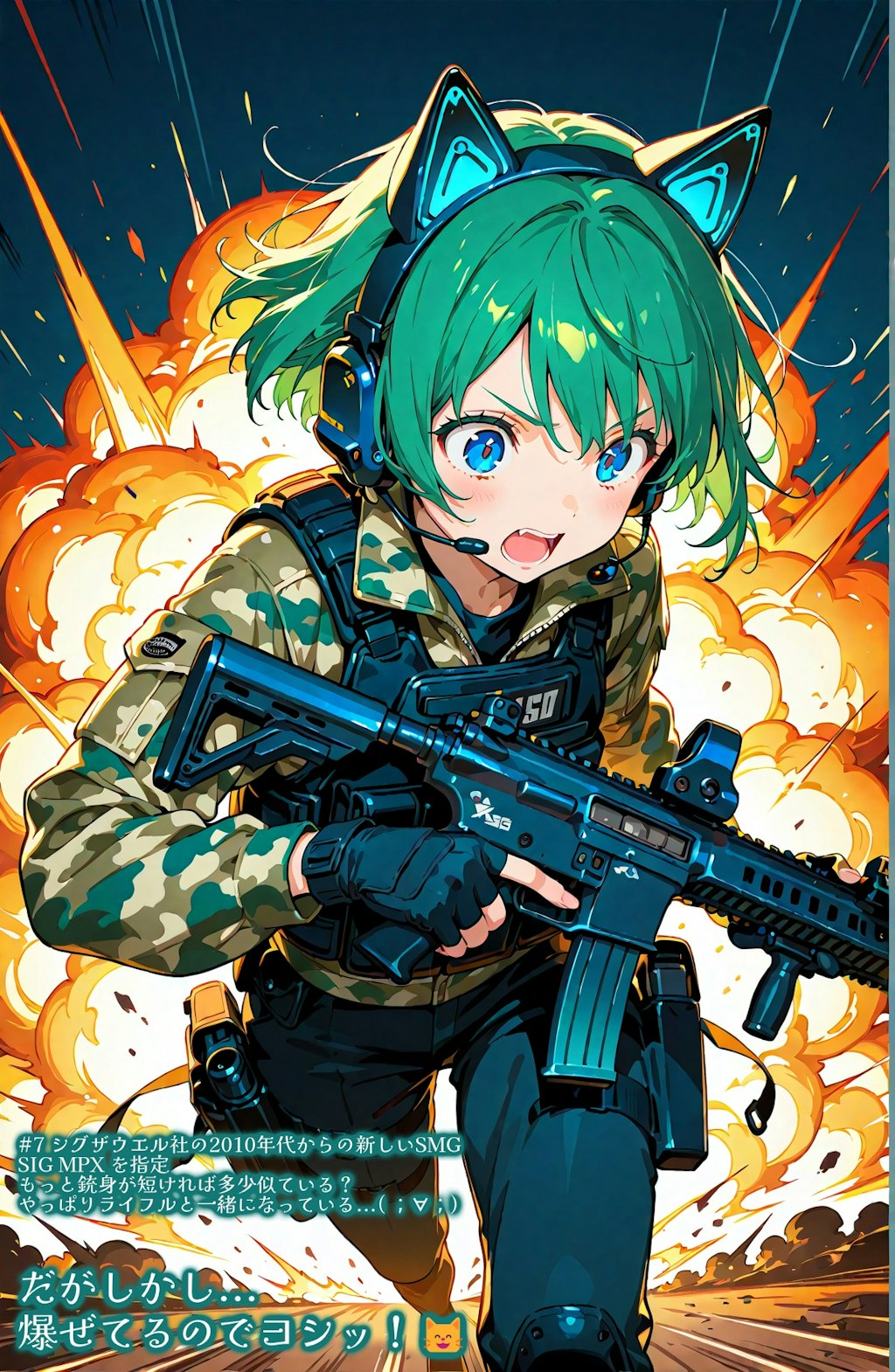 緊急退避 (PDW系チャレンジ7枚) | chichi-pui（ちちぷい）AIイラスト専用の投稿＆生成サイト