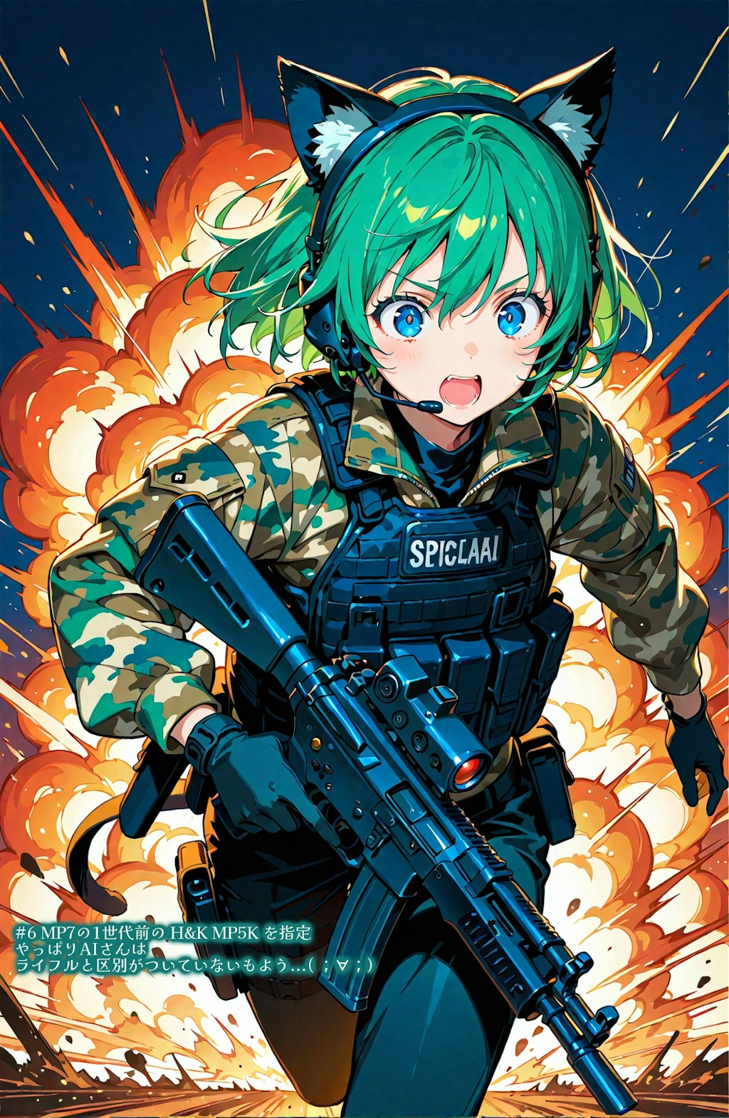 緊急退避 (PDW系チャレンジ7枚) | chichi-pui（ちちぷい）AIイラスト専用の投稿＆生成サイト