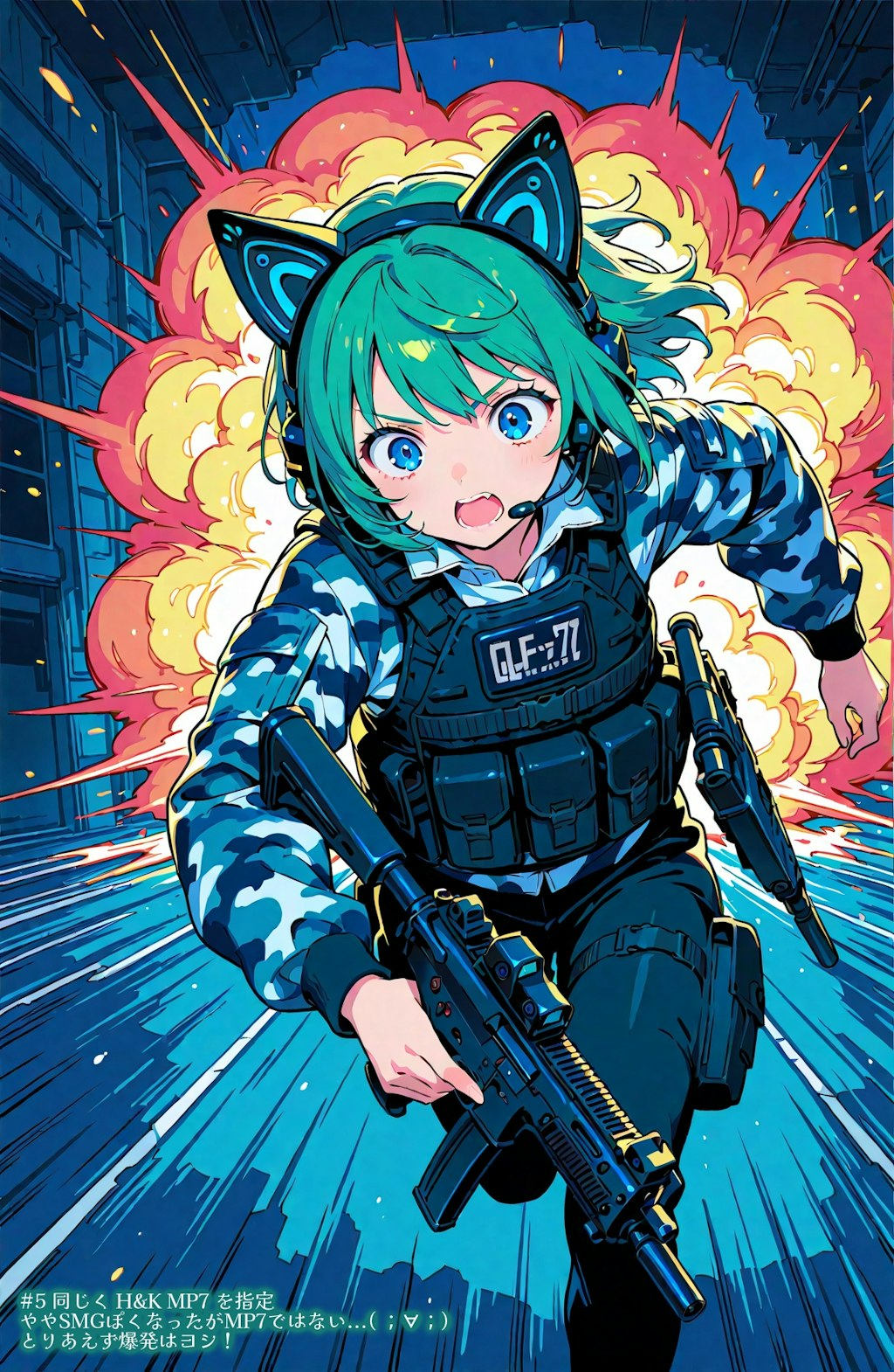 緊急退避 (PDW系チャレンジ7枚) | chichi-pui（ちちぷい）AIイラスト専用の投稿＆生成サイト