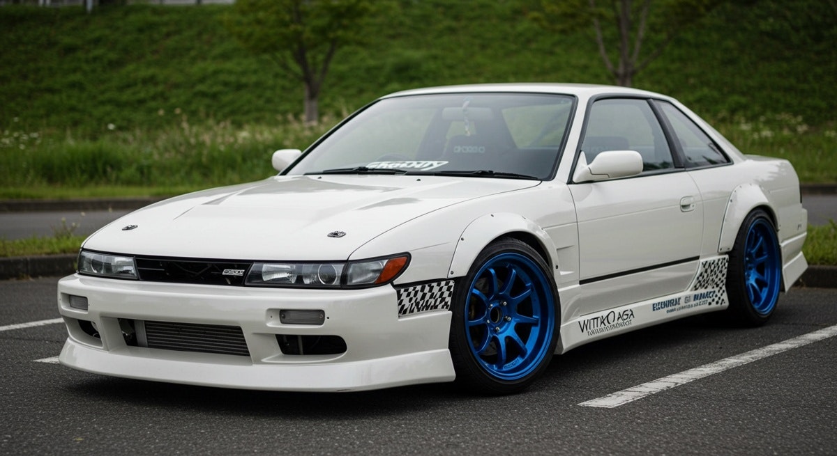 S13シルビアのドリ車 | ちちぷいAIイラスト