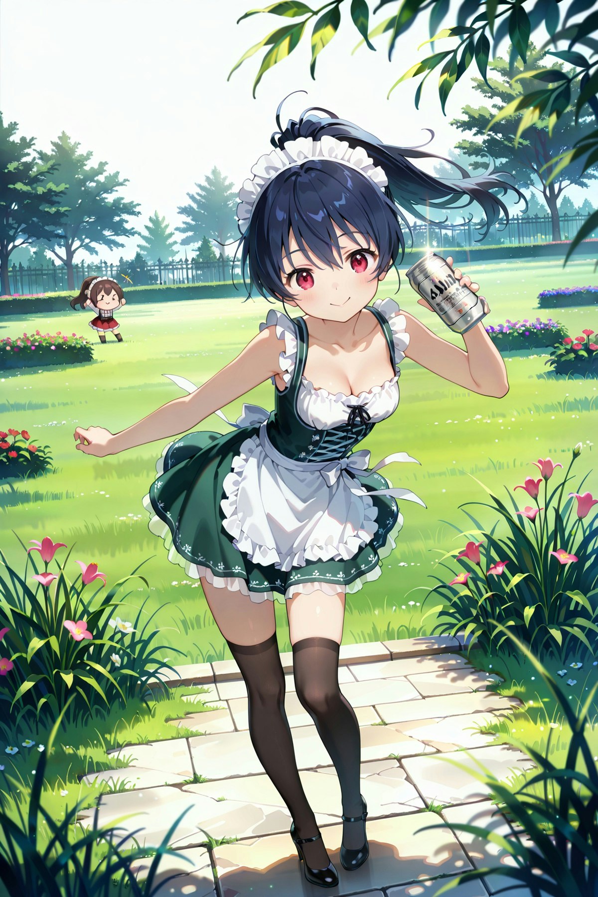 スーパードライと絶対領域の誘惑 Y701 | chichi-pui（ちちぷい）AIイラスト専用の投稿＆生成サイト