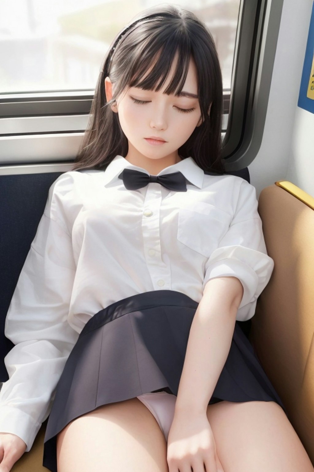 電車内にて1 Chichi Pui(ちちぷい)aiグラビア・aiフォト専用の投稿サイト