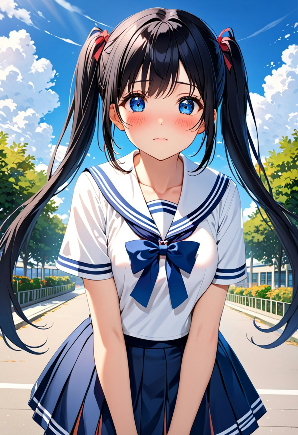 制服JK #157 | chichi-pui（ちちぷい）AIイラスト専用の投稿＆生成サイト