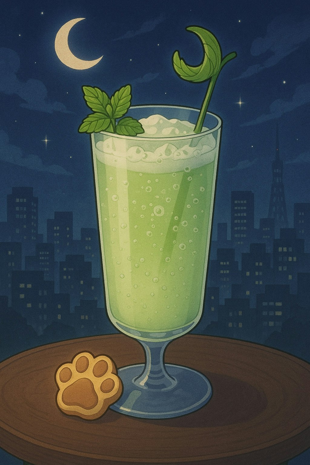 Bar Chat Noir | ちちぷいAIイラスト