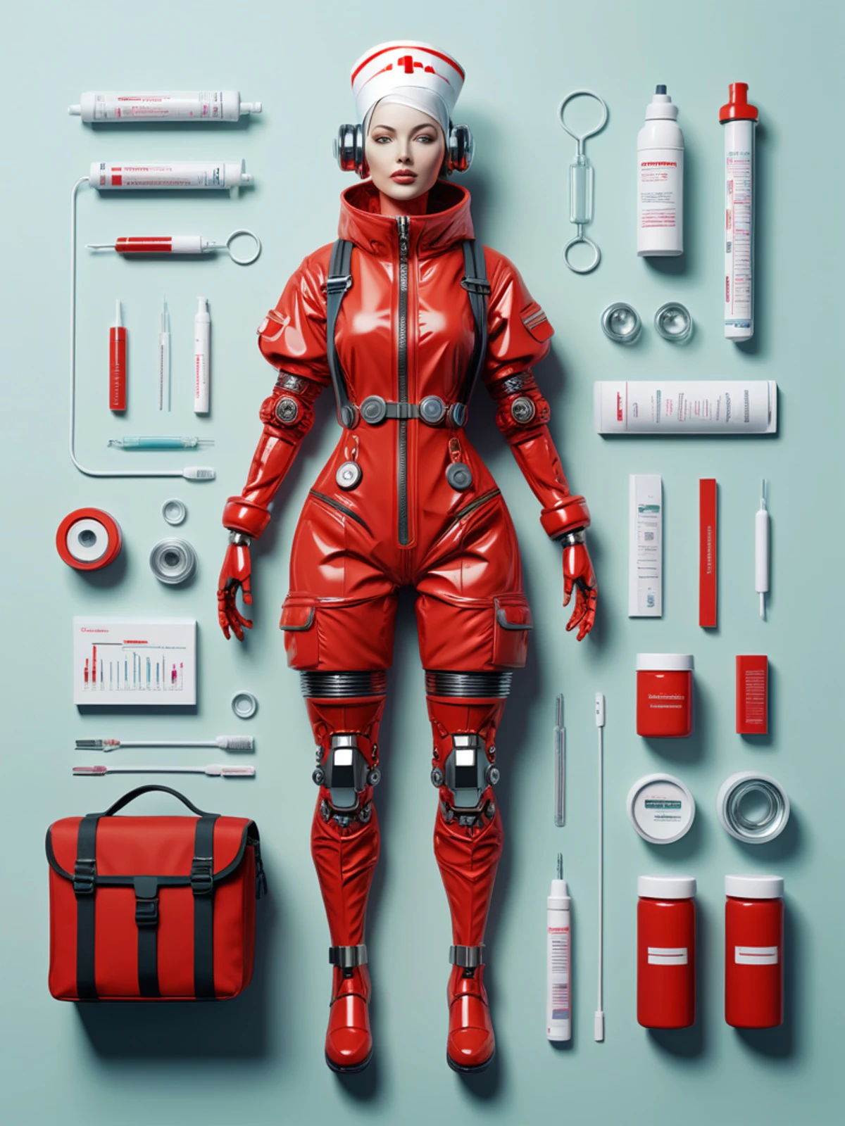 medical mecha girl | ちちぷいAIイラスト
