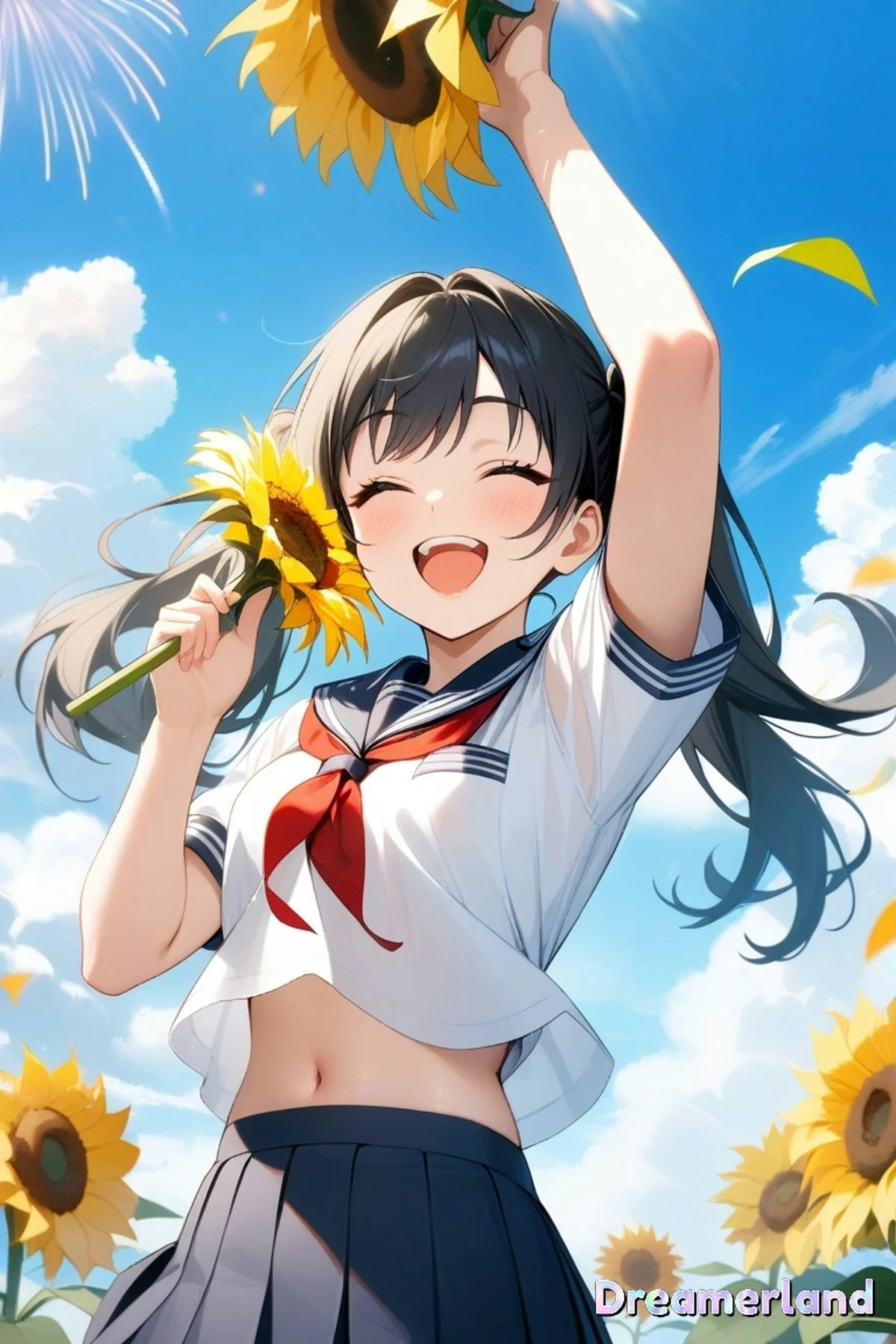 0608-01ヒマワリ | chichi-pui（ちちぷい）AIイラスト専用の投稿＆生成サイト