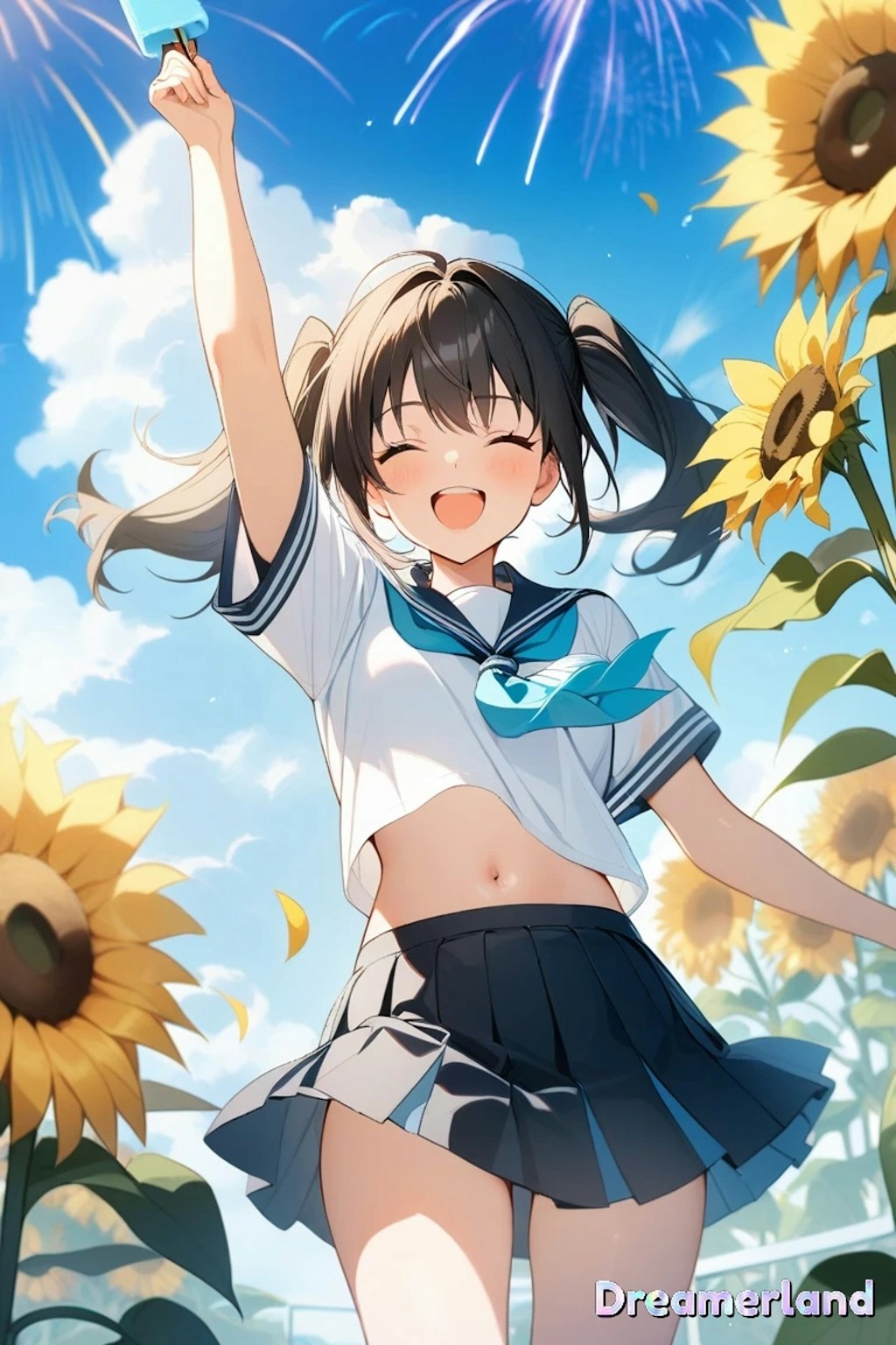 0608-01ヒマワリ | chichi-pui（ちちぷい）AIイラスト専用の投稿＆生成サイト