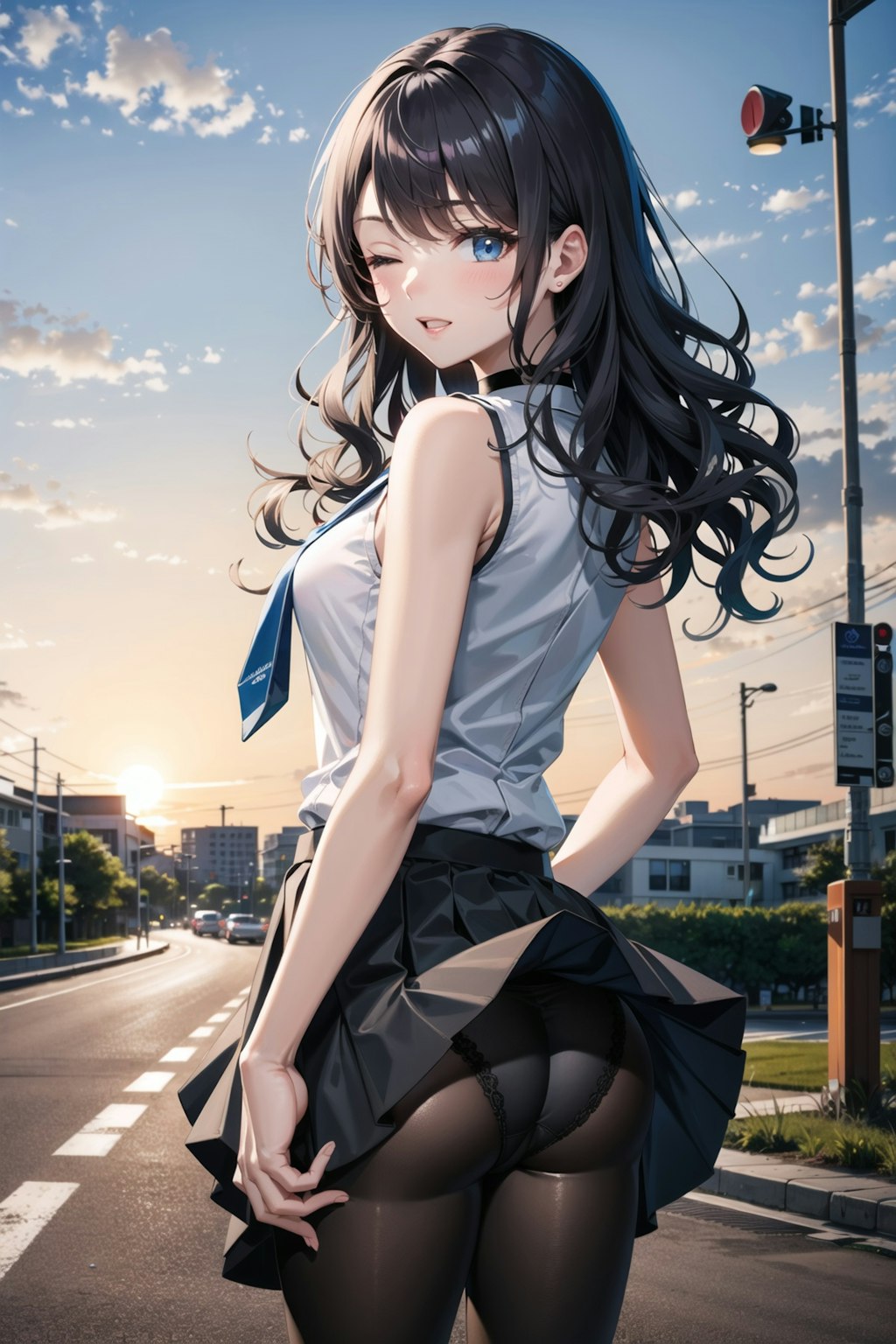 「見せてあげるから宿題見せて」 Chichi Pui(ちちぷい)aiイラスト専用の投稿サイト