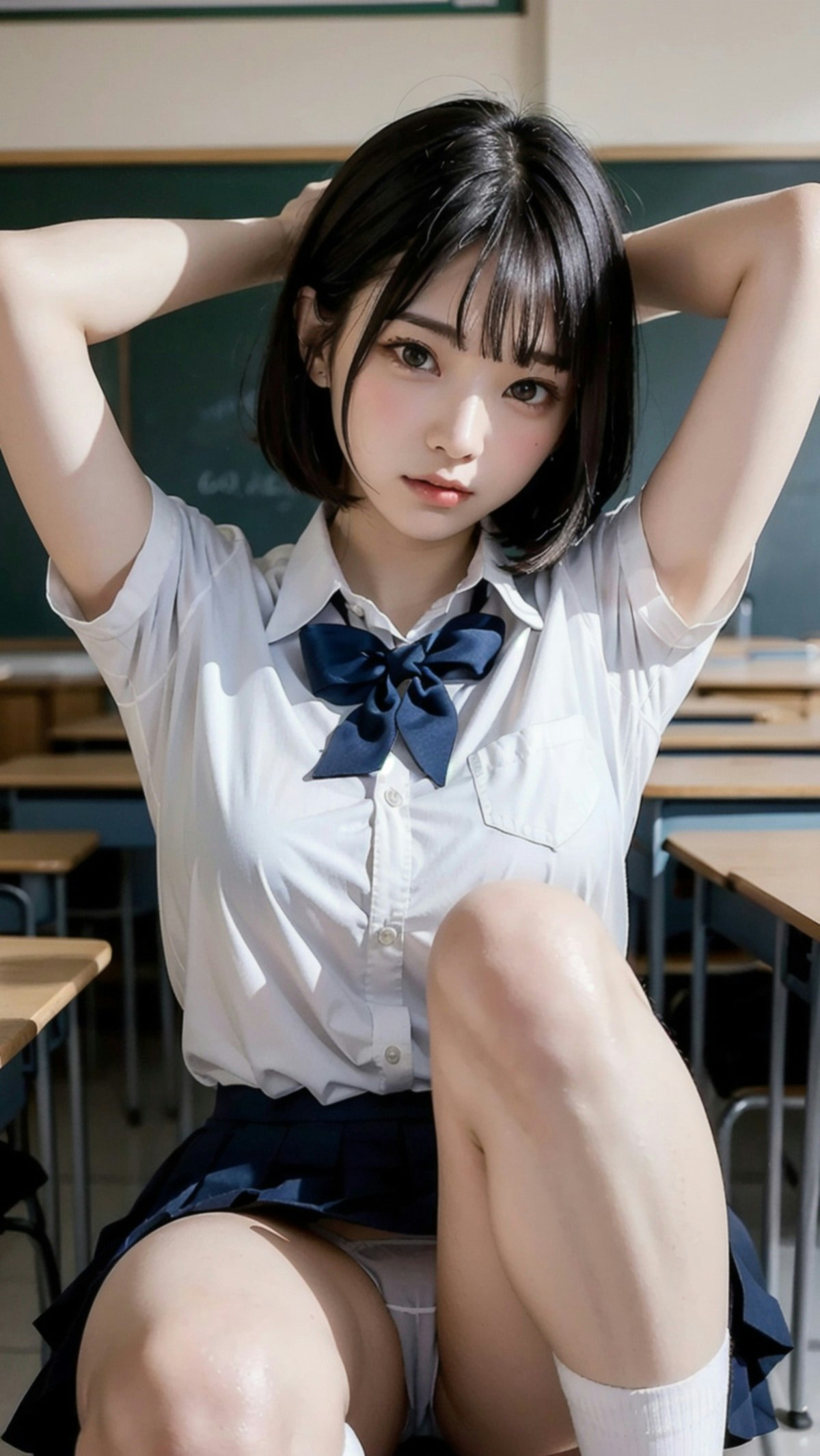 教室でパンチラ Chichi Pui(ちちぷい)aiグラビア・aiフォト専用の投稿サイト