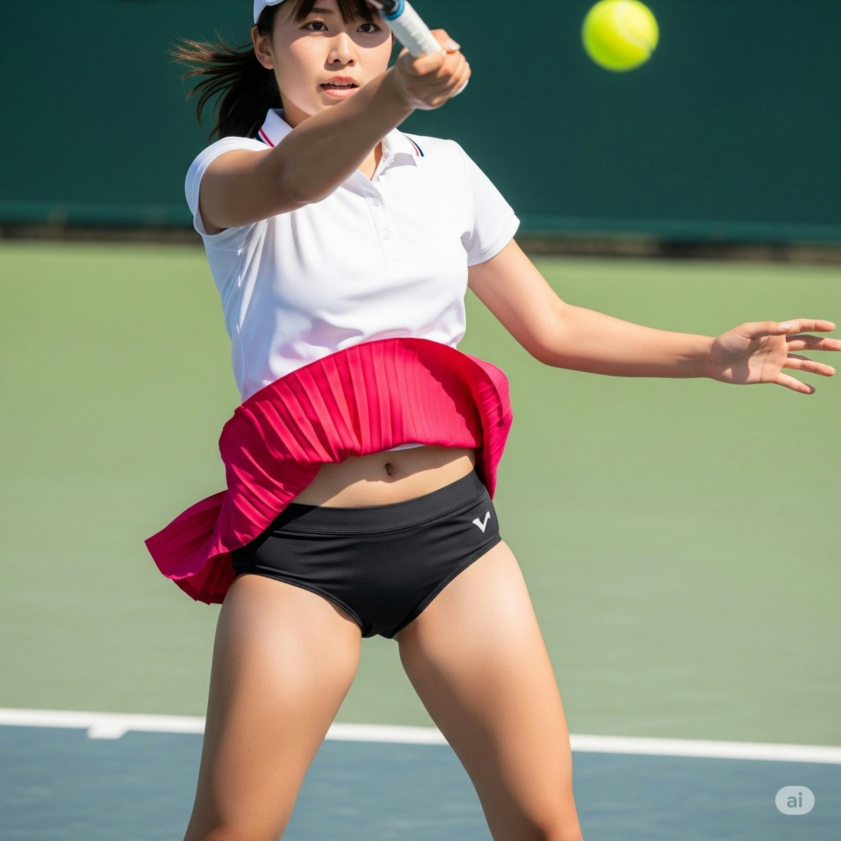 テニス女子1(Gemini) | chichi-pui（ちちぷい）AIグラビア・AIフォト専用の投稿＆生成サイト