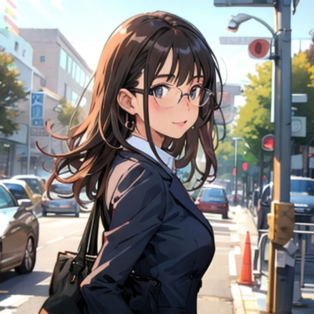 シンプルにスーツ女子250424 | chichi-pui（ちちぷい）AIイラスト専用の投稿＆生成サイト