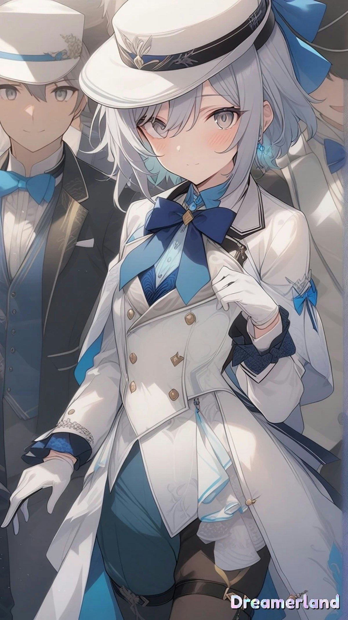 0601-07白いスーツの少女 | chichi-pui（ちちぷい）AIイラスト専用の投稿＆生成サイト