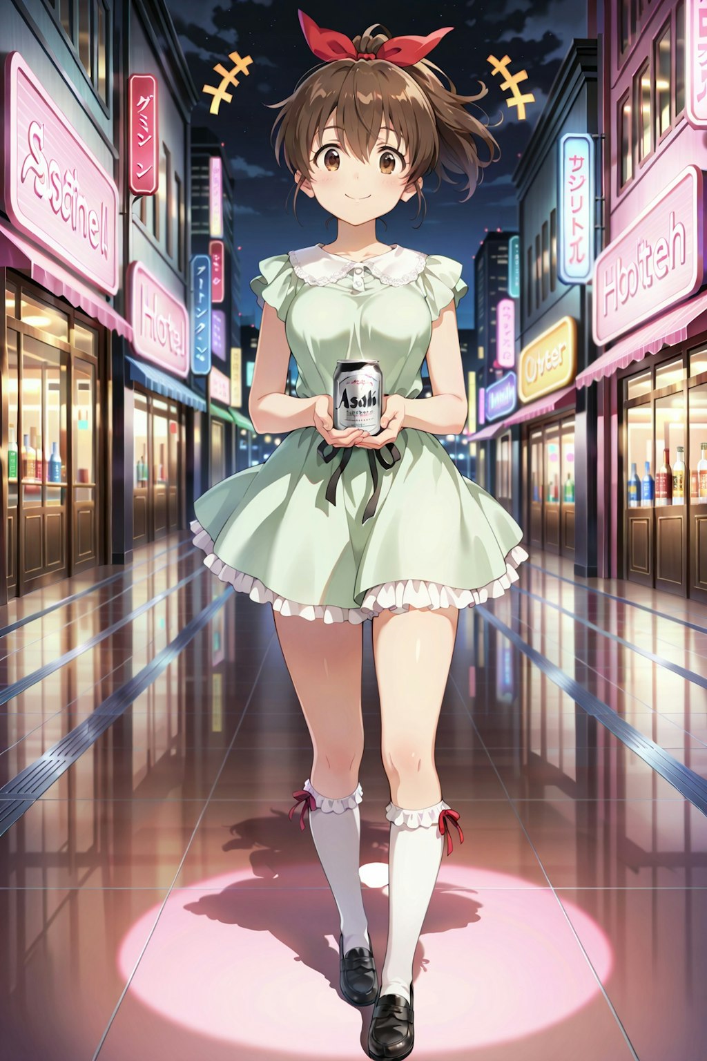 楽しいデート 夜の街編 Y525 | chichi-pui（ちちぷい）AIイラスト専用の投稿＆生成サイト