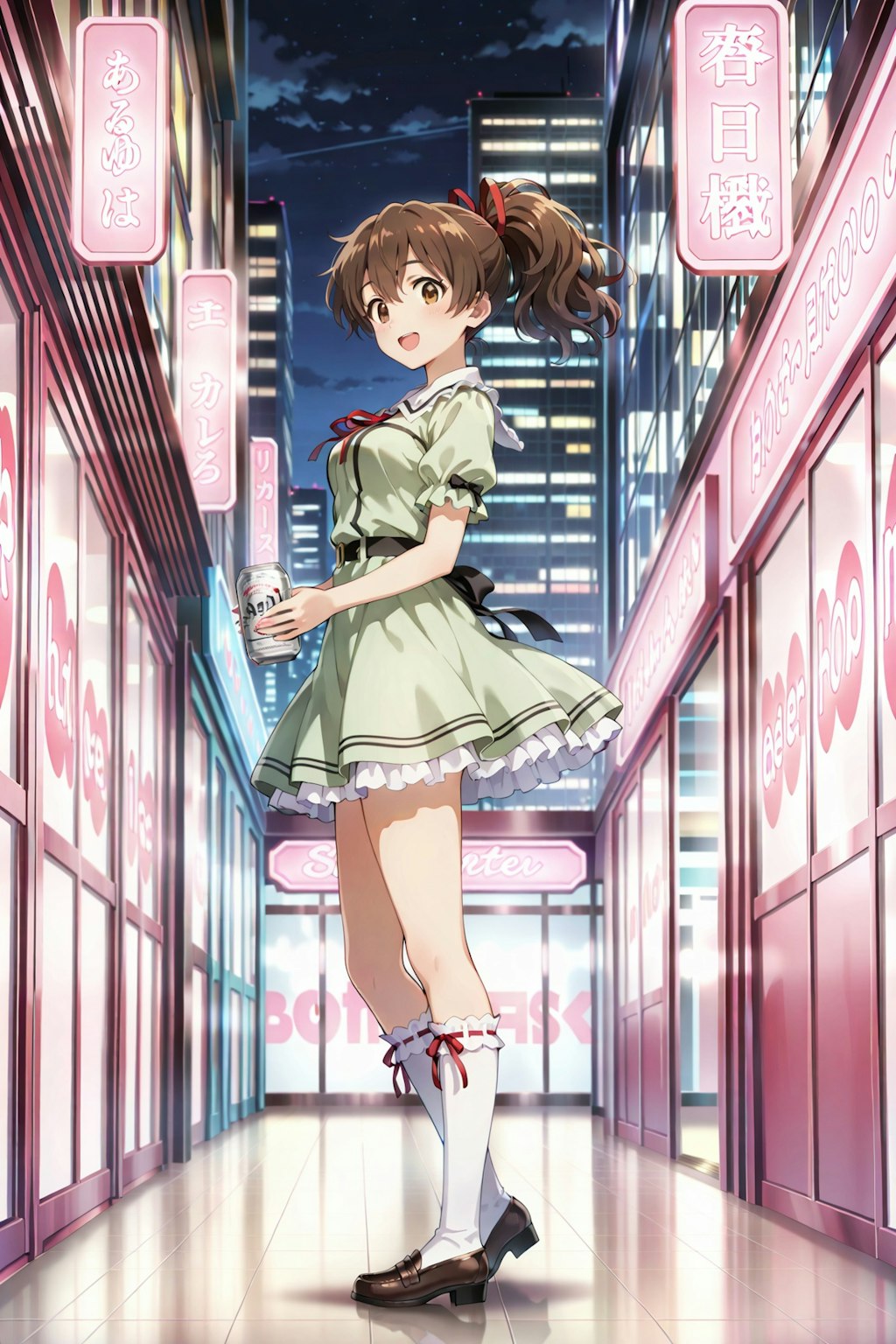 楽しいデート 夜の街編 Y525 | chichi-pui（ちちぷい）AIイラスト専用の投稿＆生成サイト