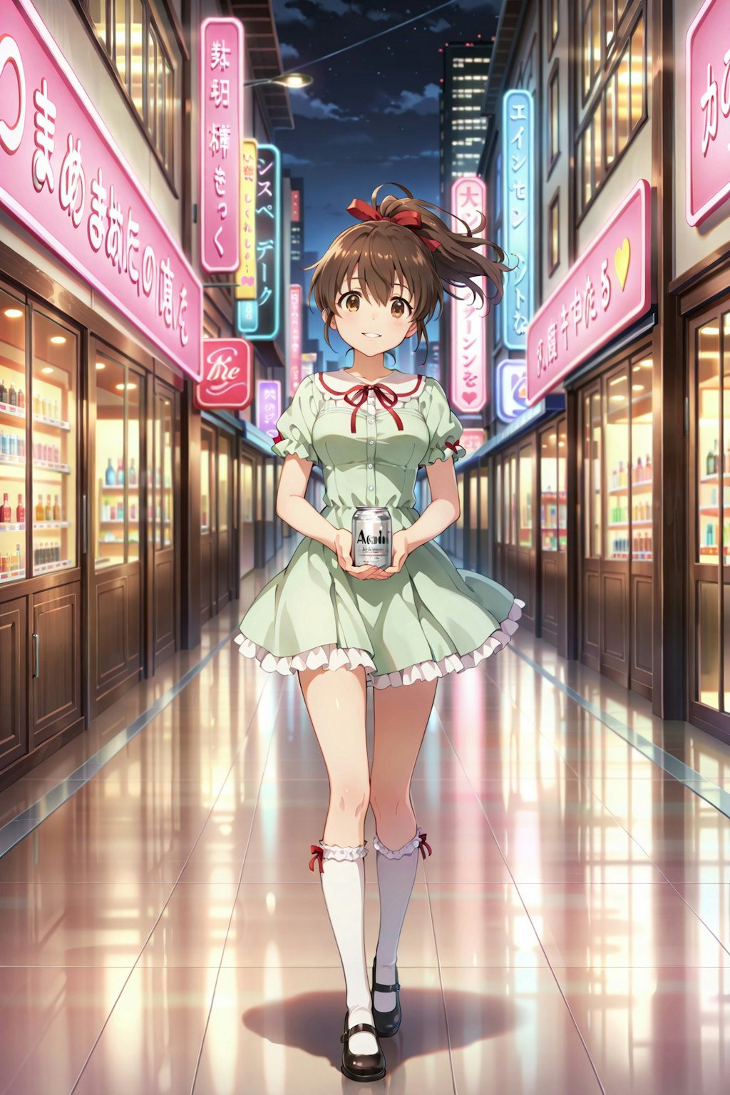 楽しいデート 夜の街編 Y525 | chichi-pui（ちちぷい）AIイラスト専用の投稿＆生成サイト