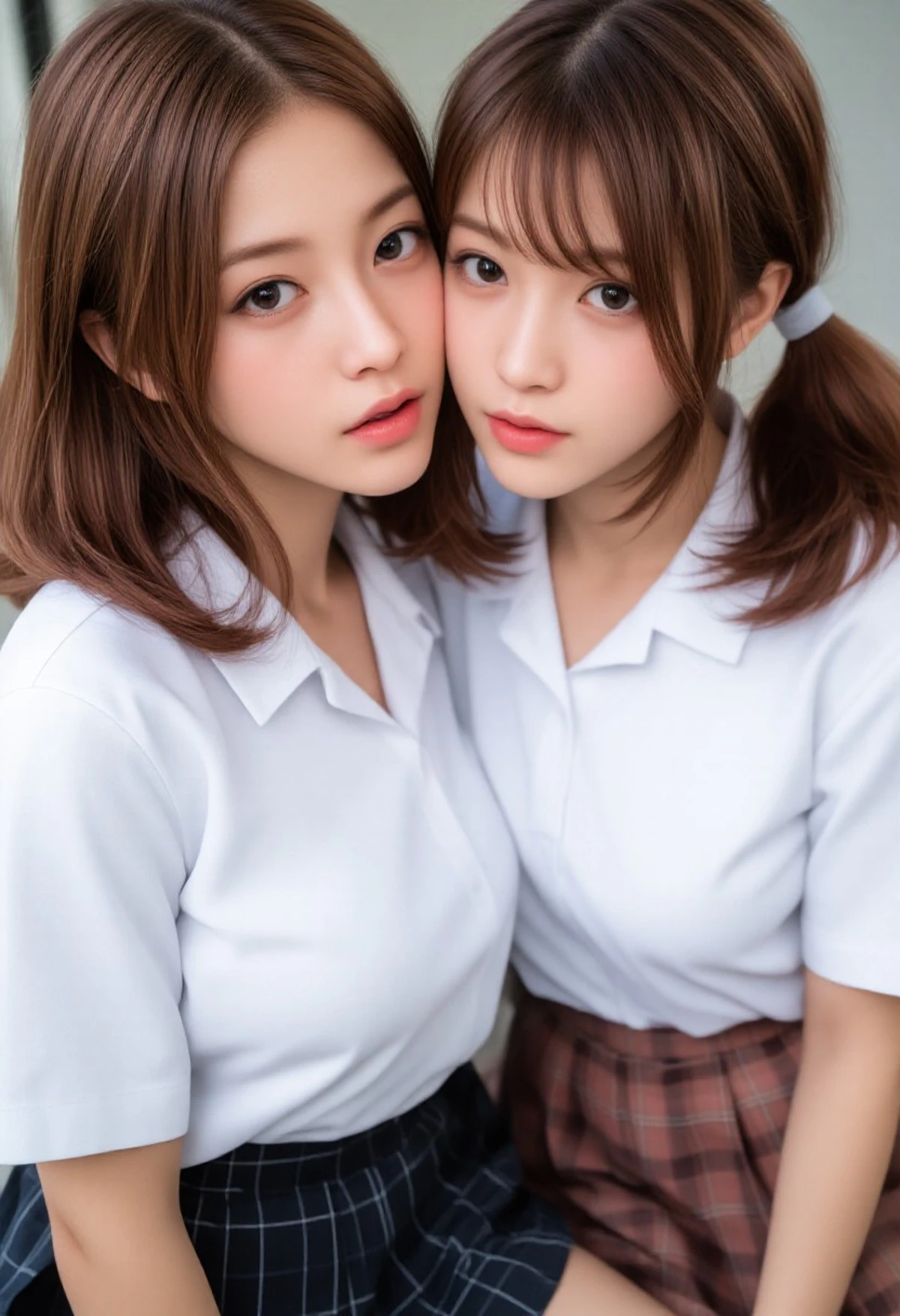 JKふたり その2 | chichi-pui（ちちぷい）AIグラビア・AIフォト専用の投稿＆生成サイト
