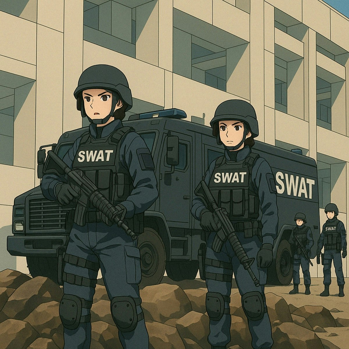 SWAT Car | chichi-pui（ちちぷい）AIイラスト専用の投稿＆生成サイト